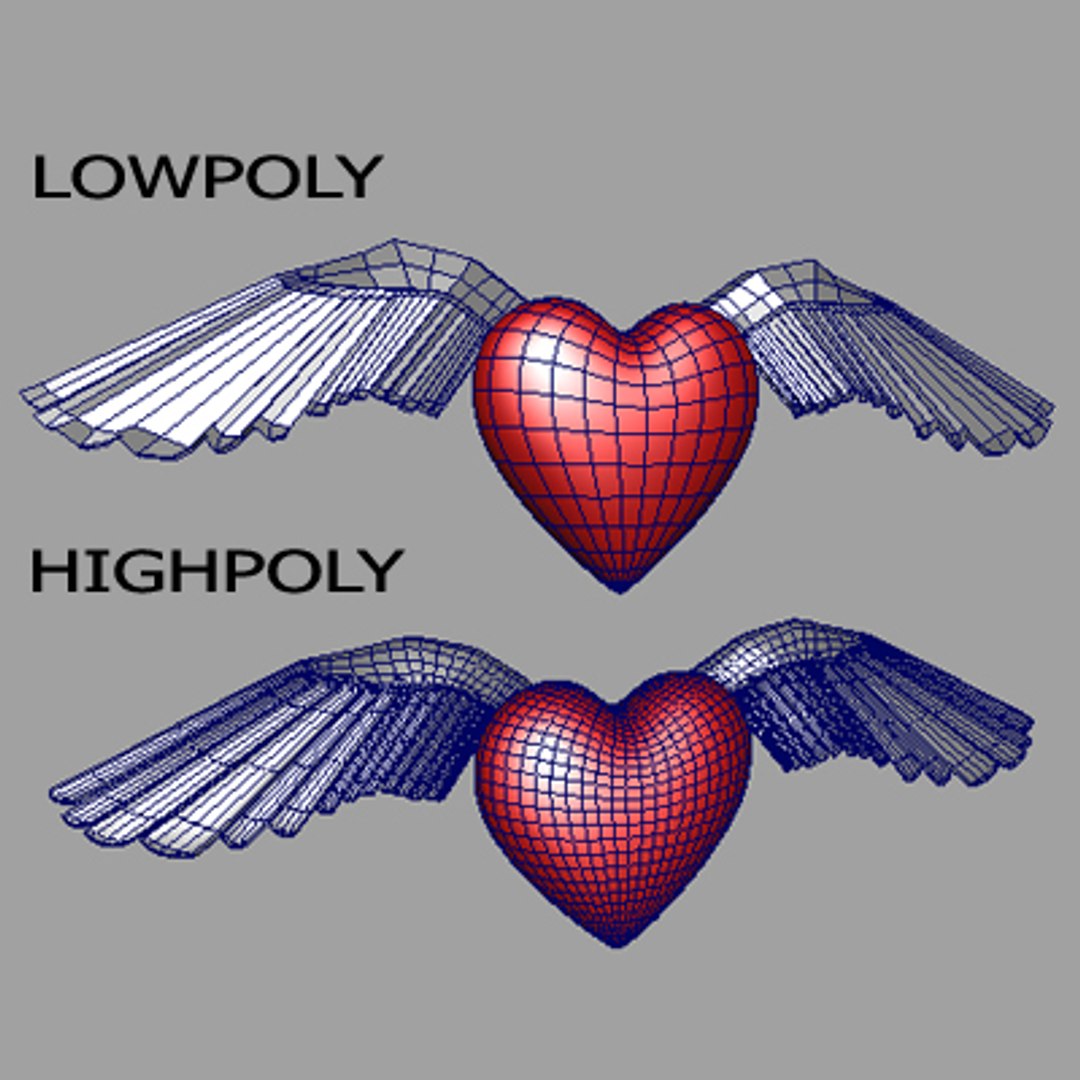 3d Model Valentine Hearts