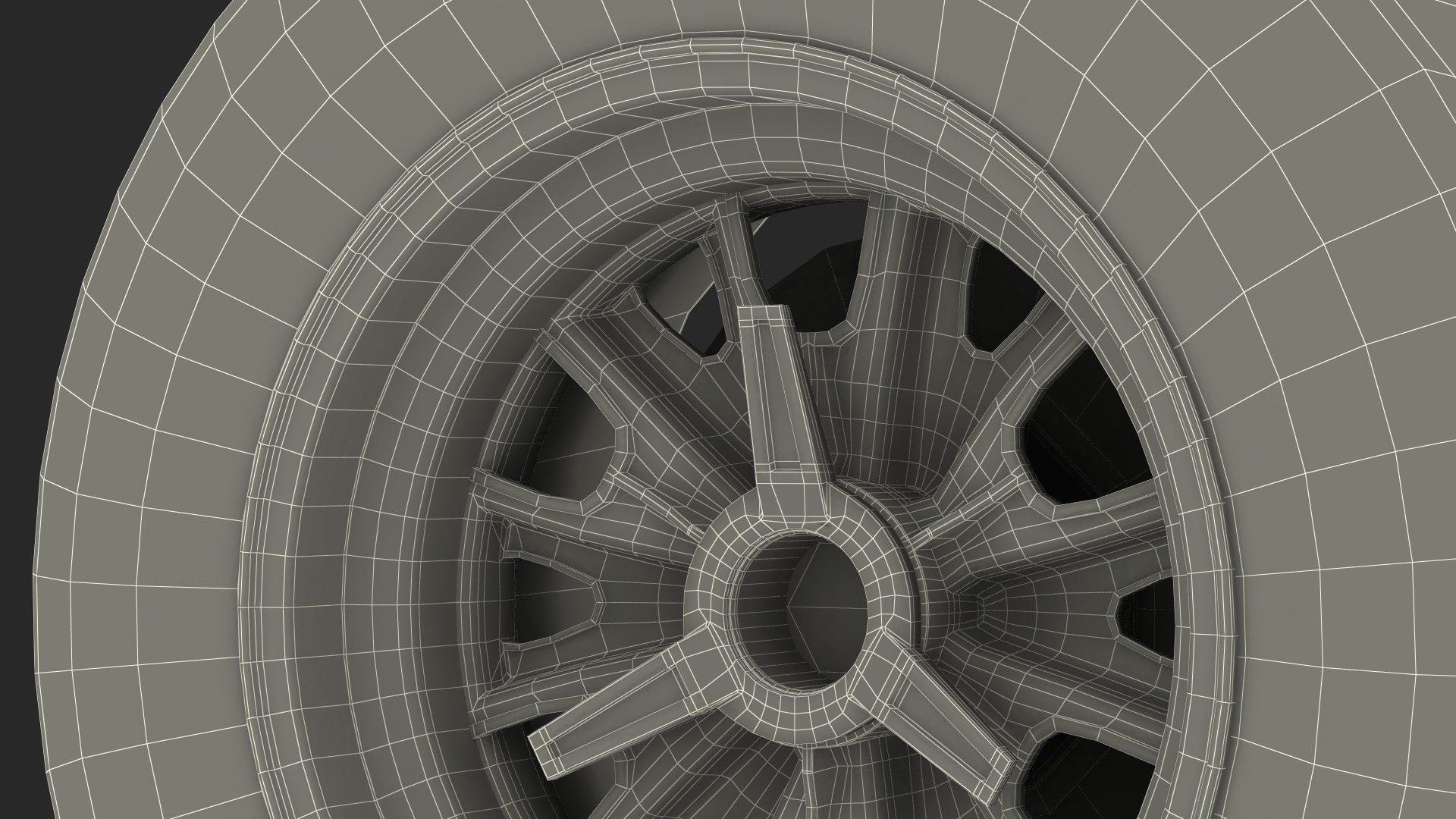 Classic Racing Car Wheel 3D model - TurboSquid 1875656