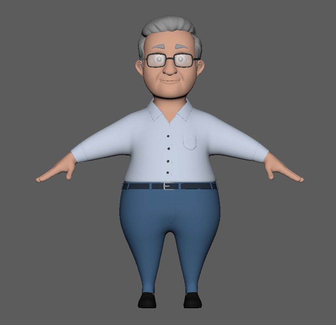 Old Man 3D Model - TurboSquid 1509825