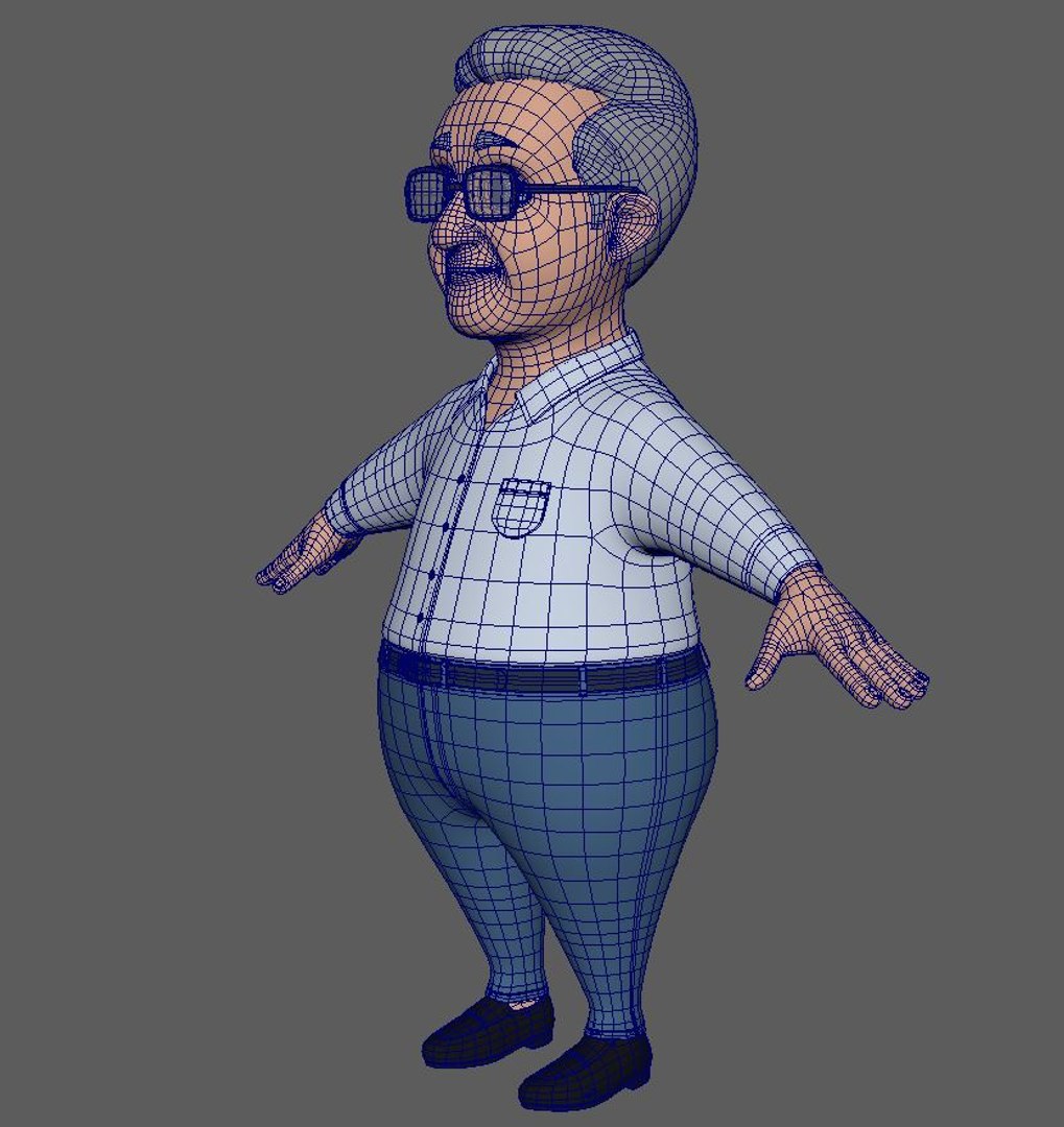 Old Man 3D Model - TurboSquid 1509825