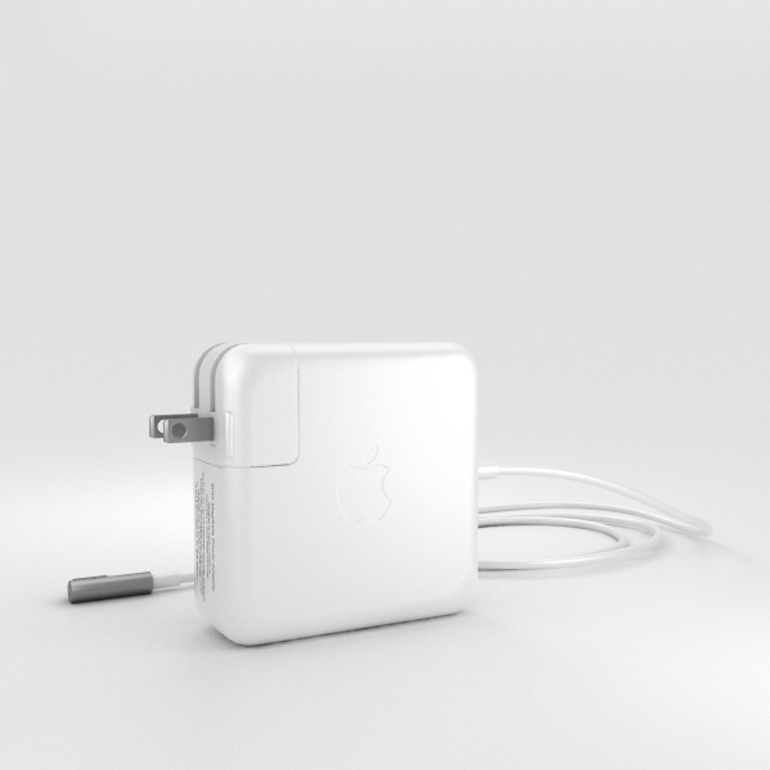 3D apple 60w magsafe model - TurboSquid 1302536
