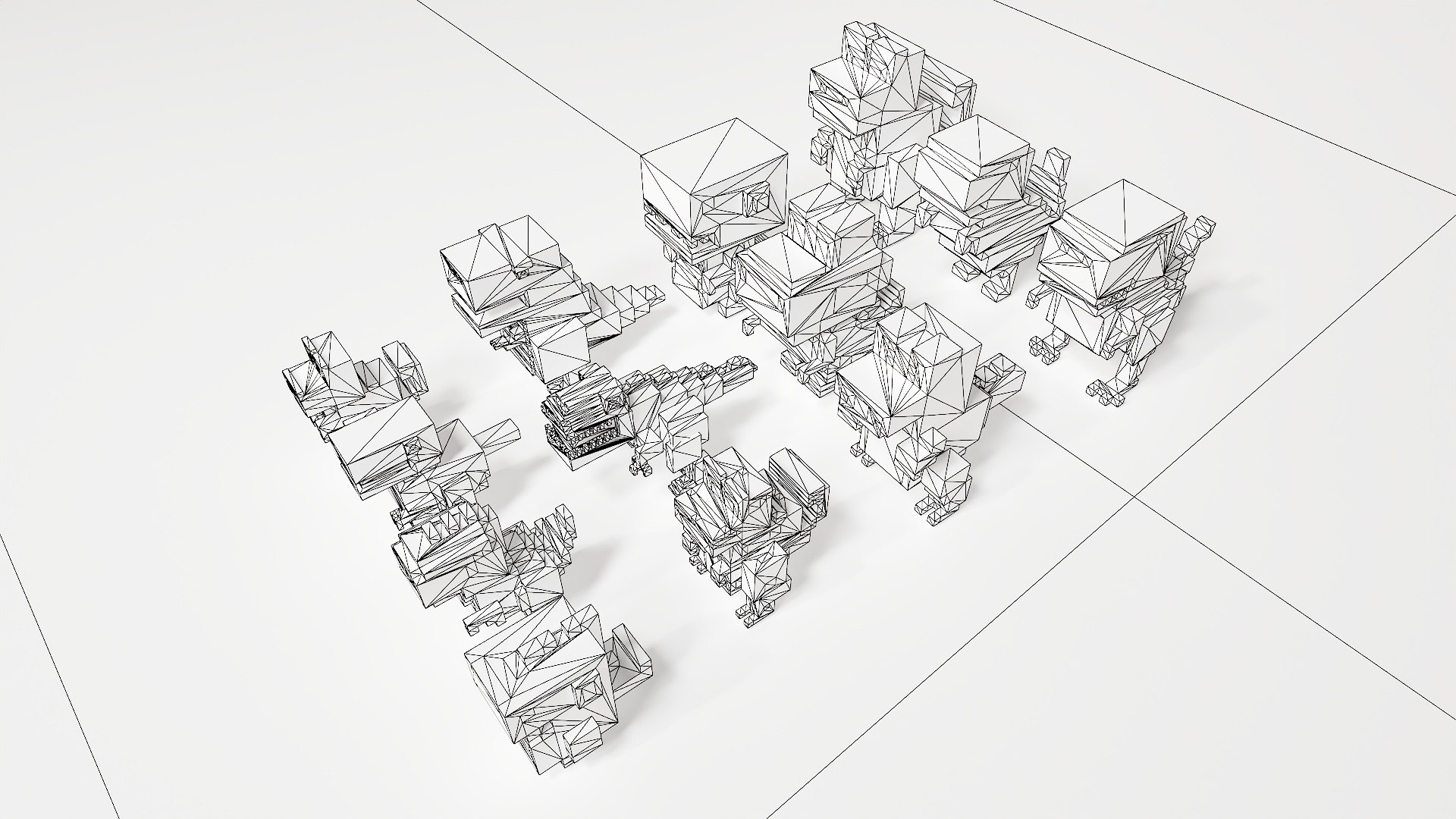 3D Dinosaur Voxel Art Pack 3d Model - TurboSquid 2182460