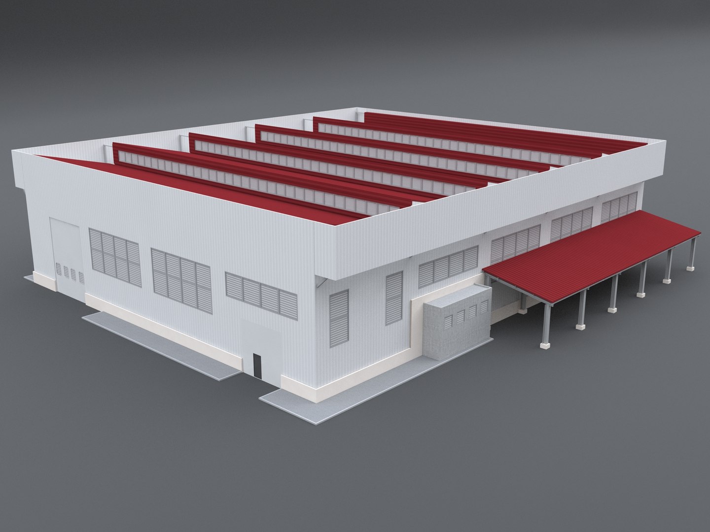 industrial structures 1 3d model