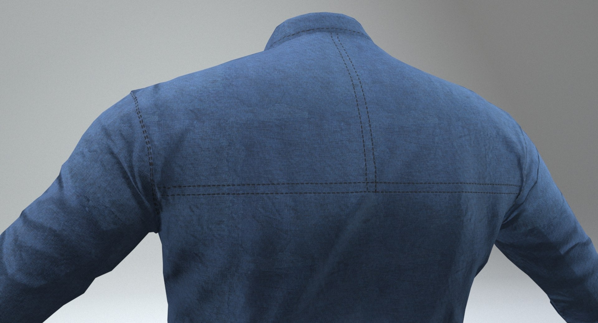 3D blue shirt - TurboSquid 1171718