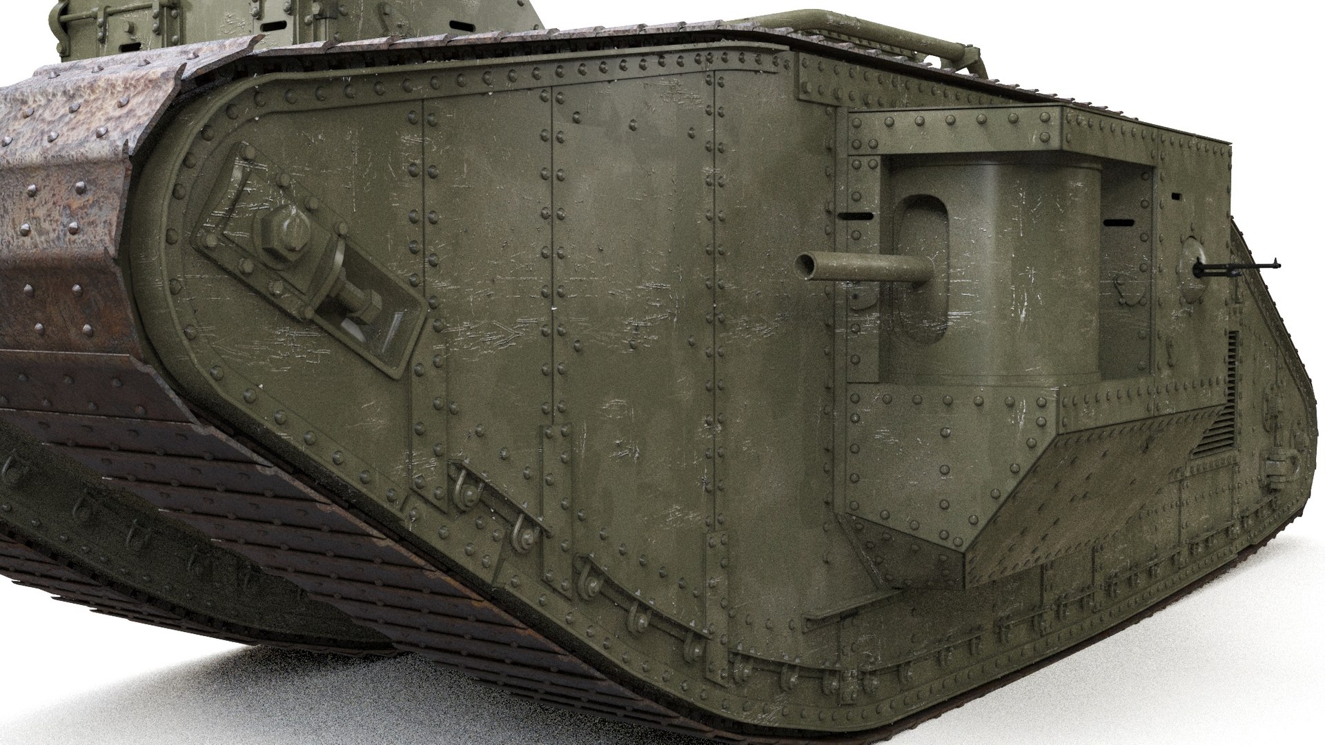 TANK MARK5 Rigged Model - TurboSquid 2174231