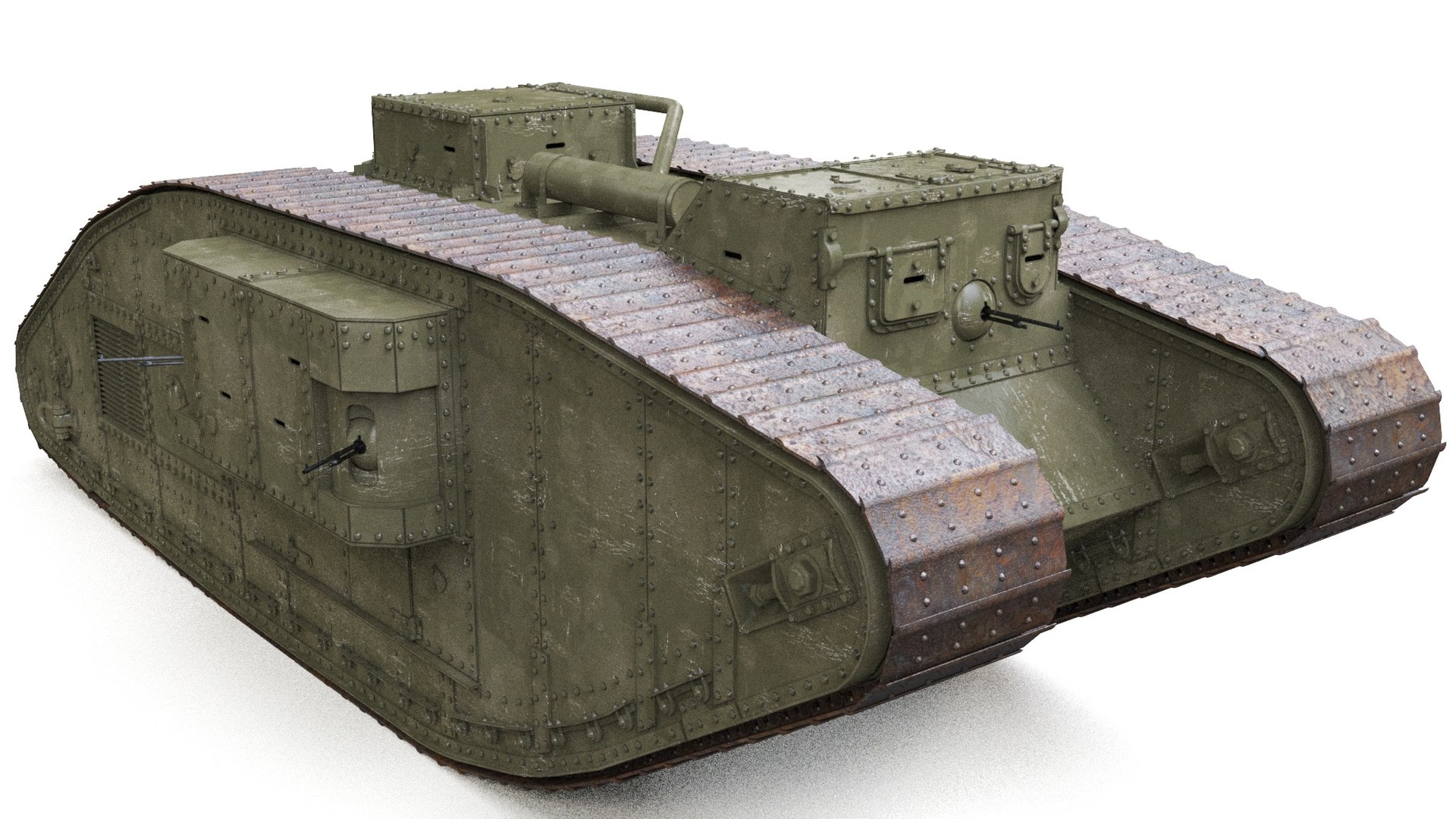 TANK MARK5 Rigged Model - TurboSquid 2174231