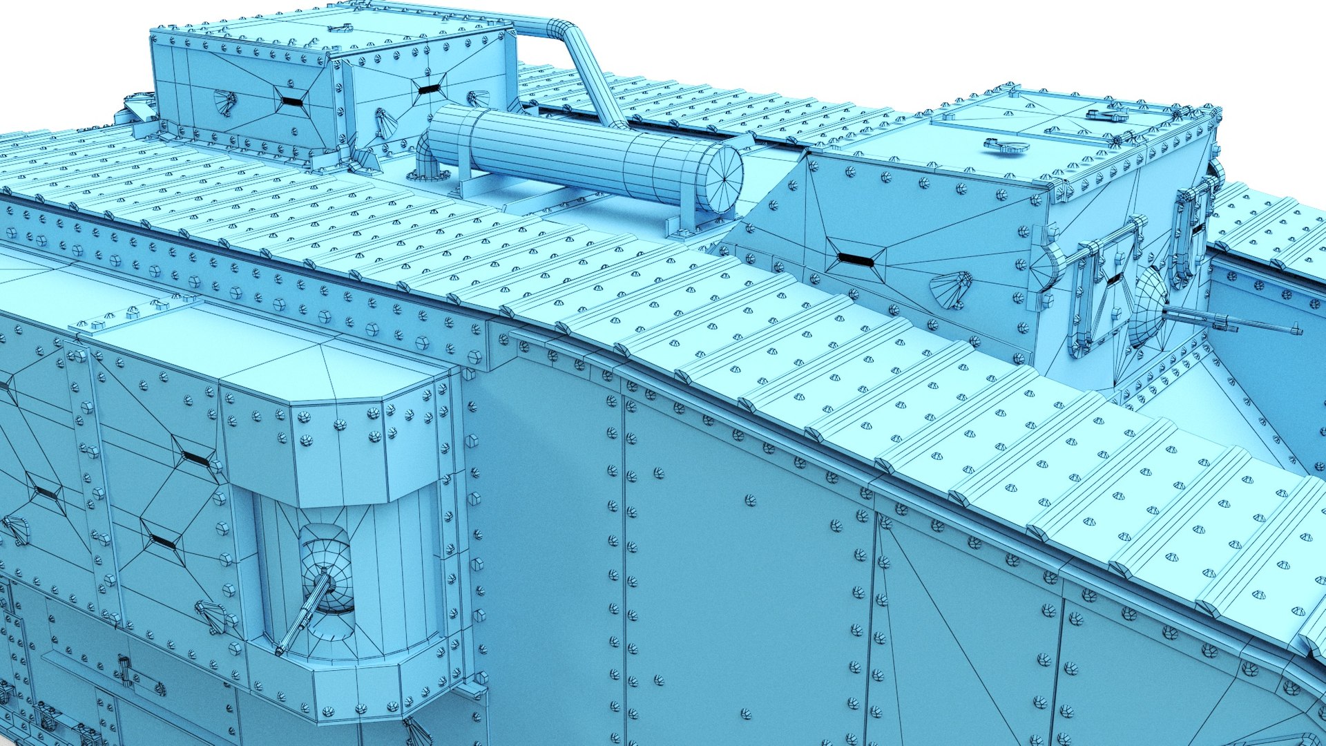 TANK MARK5 Rigged Model - TurboSquid 2174231