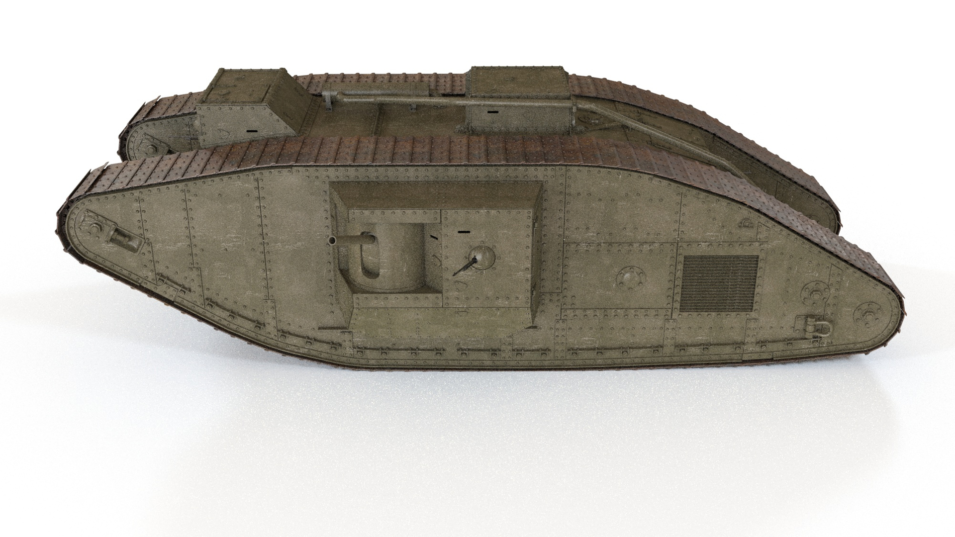 TANK MARK5 Rigged Model - TurboSquid 2174231