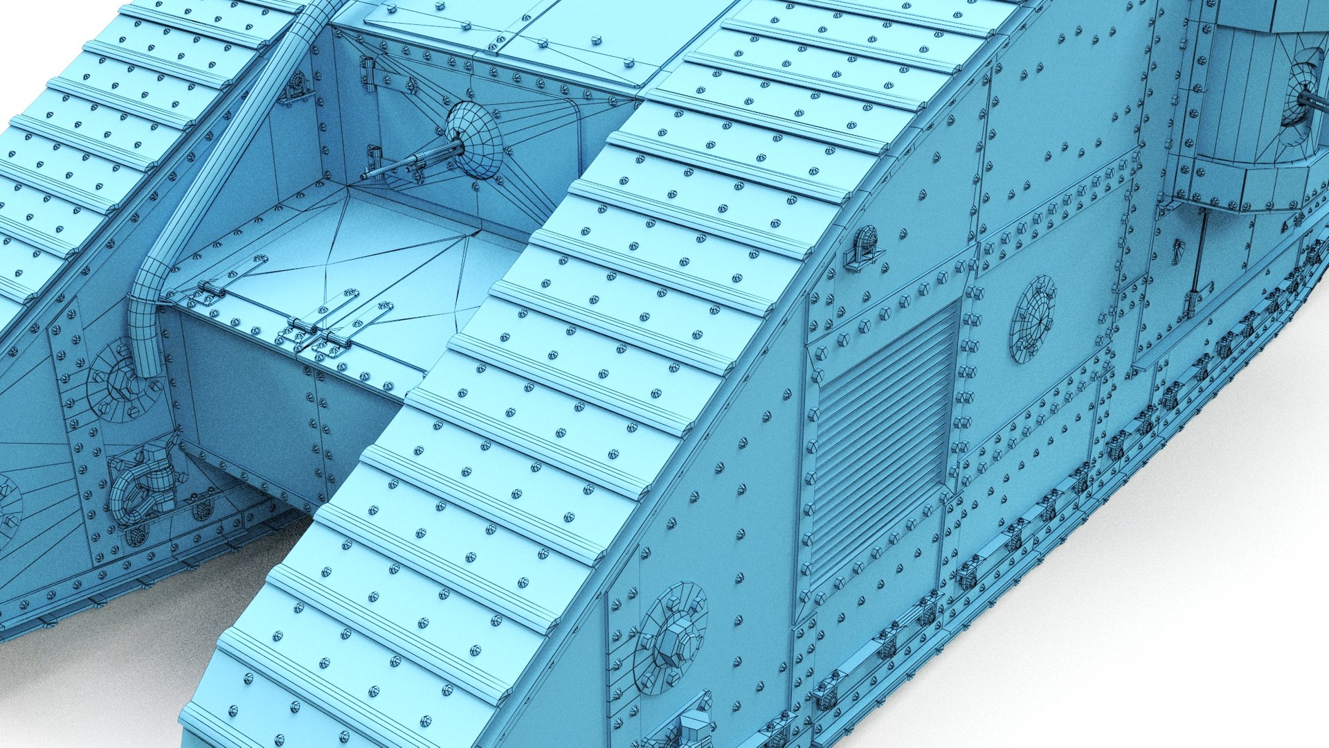 TANK MARK5 Rigged Model - TurboSquid 2174231