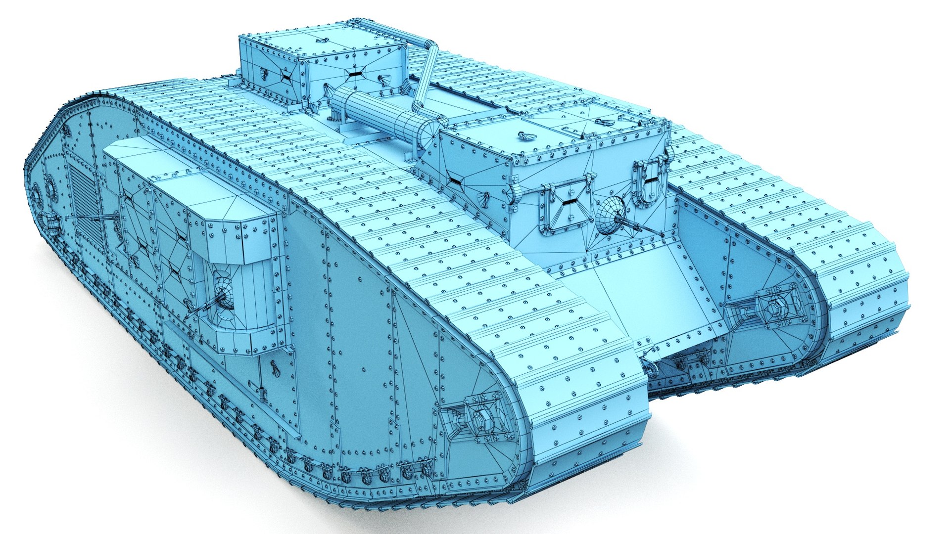 TANK MARK5 Rigged Model - TurboSquid 2174231