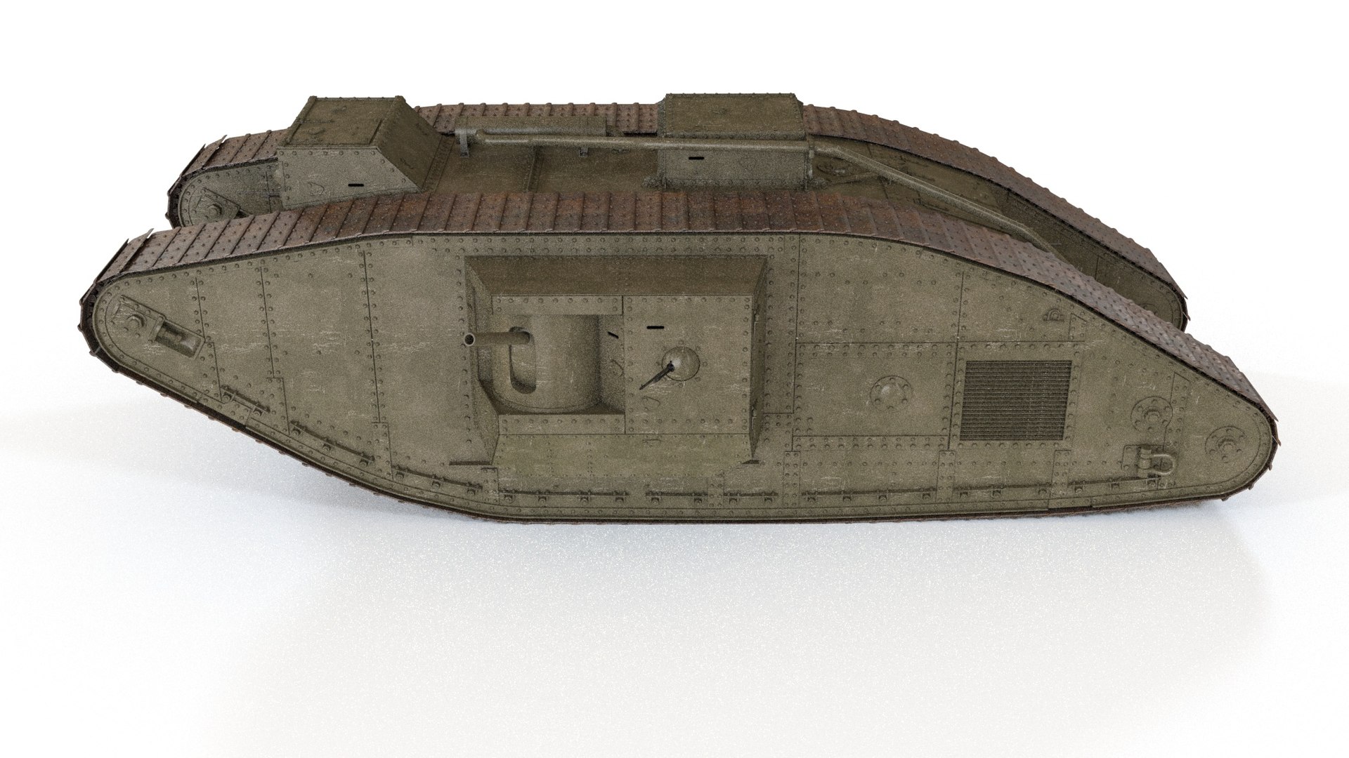 TANK MARK5 rigged model - TurboSquid 2174231