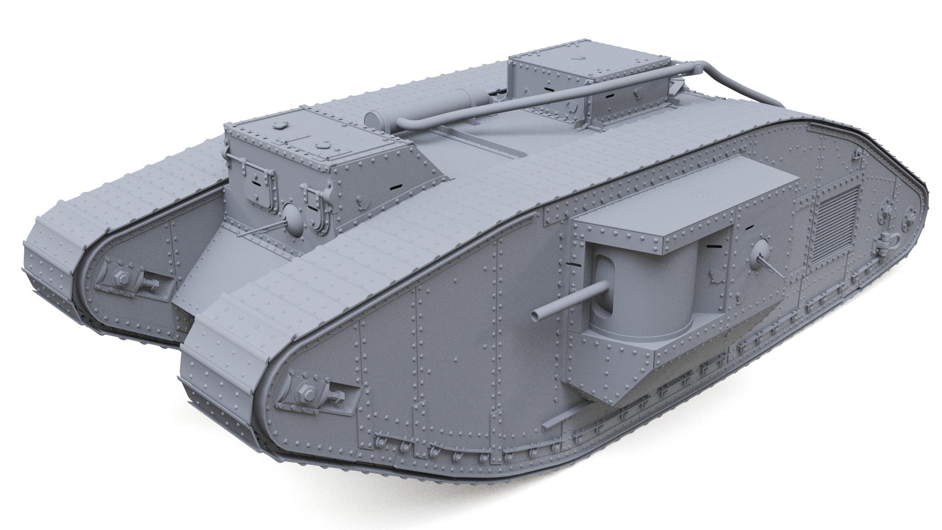 TANK MARK5 Rigged Model - TurboSquid 2174231