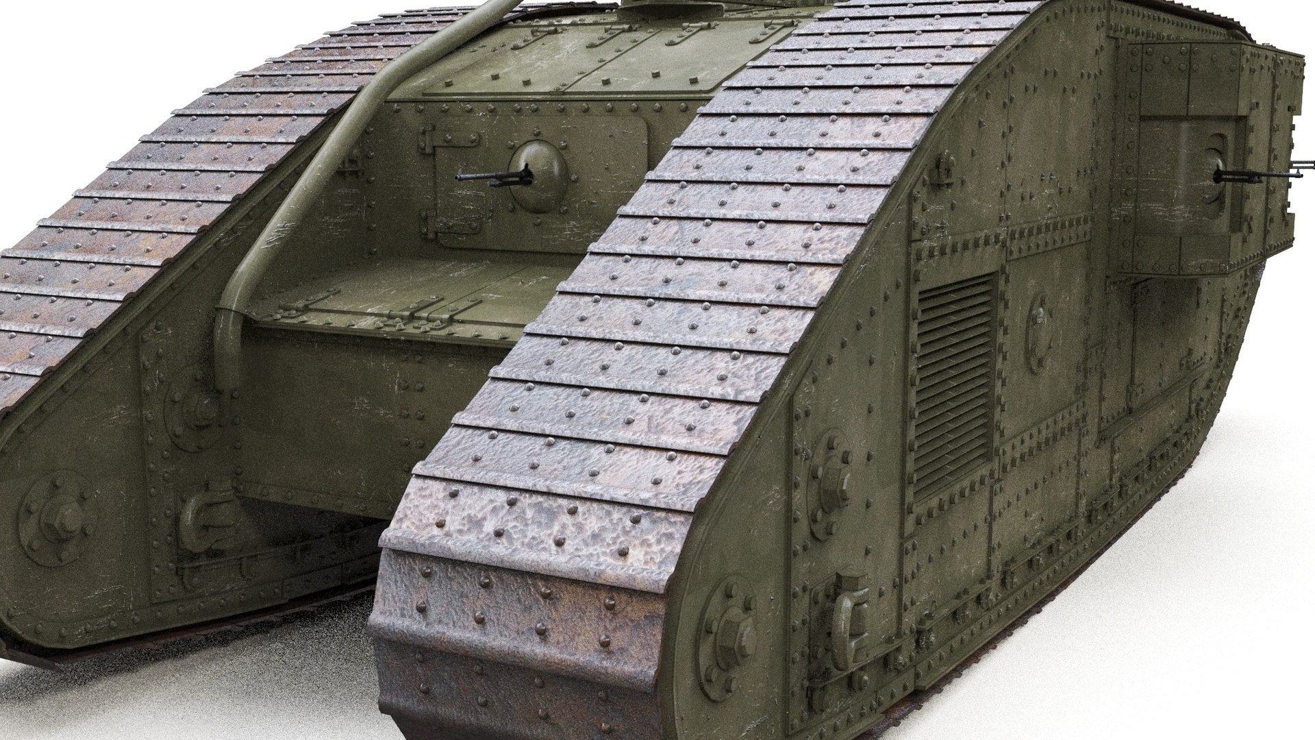 TANK MARK5 Rigged Model - TurboSquid 2174231