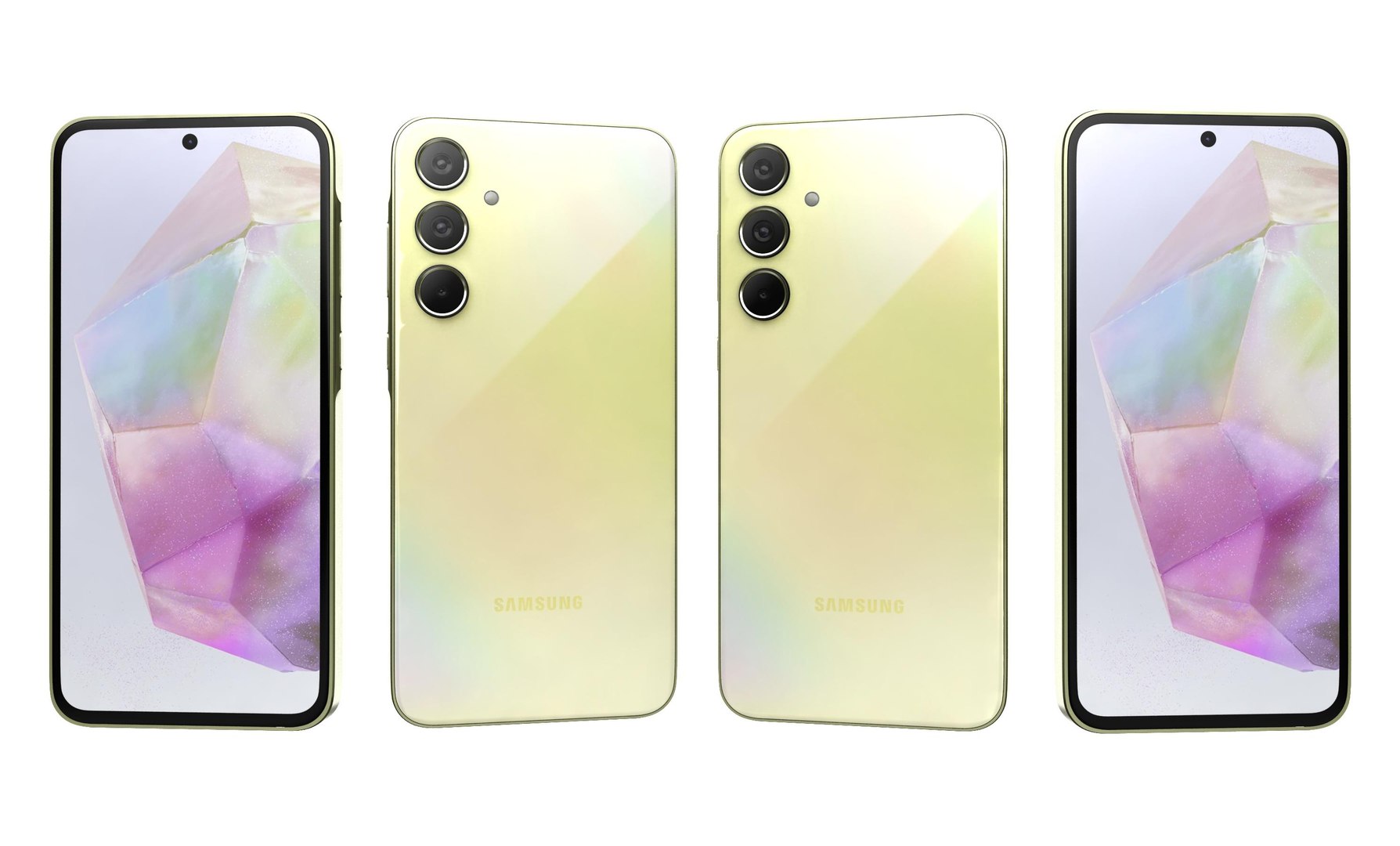 3D Samsung Galaxy A35 5G Yellow Model - TurboSquid 2205448