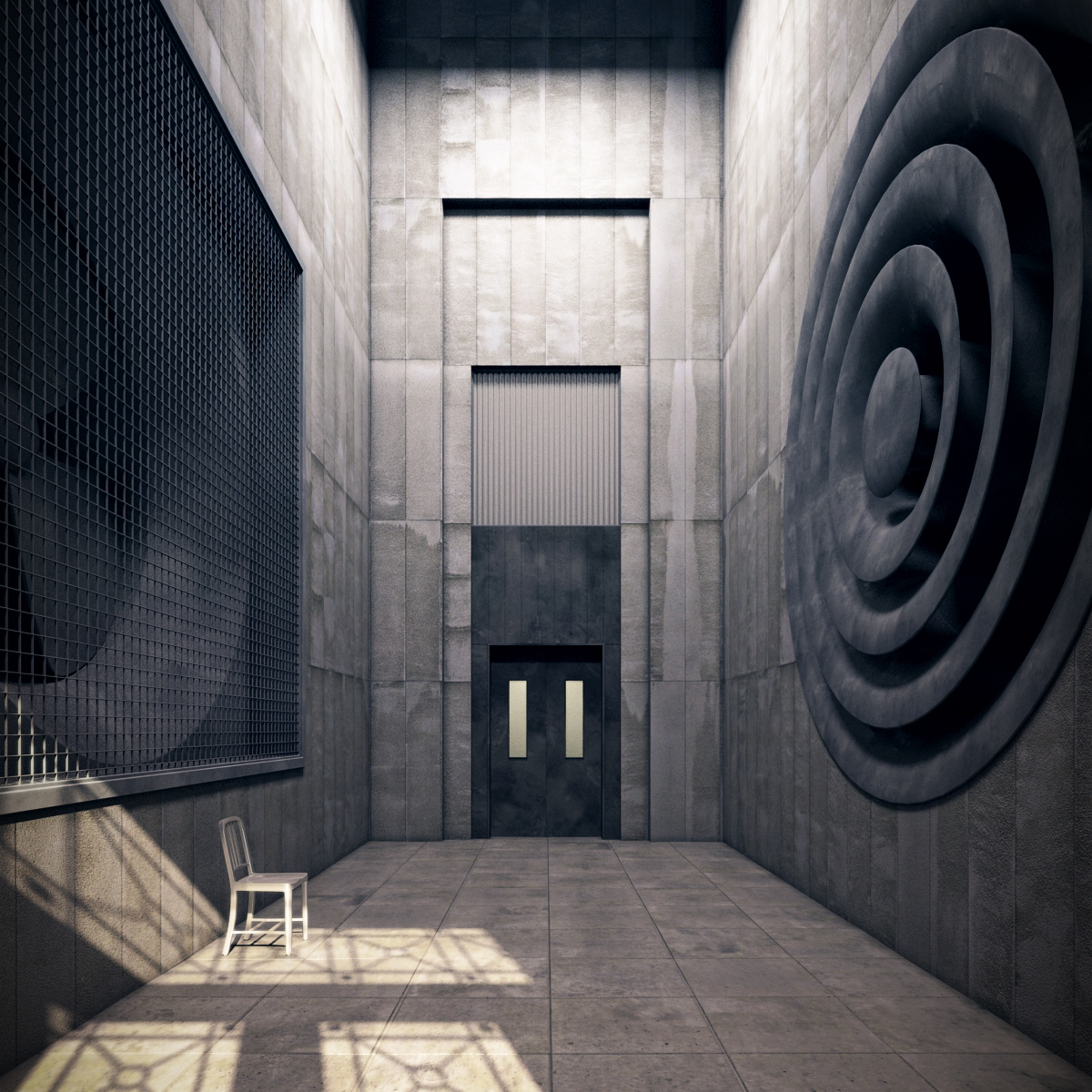 3d hallway realistic