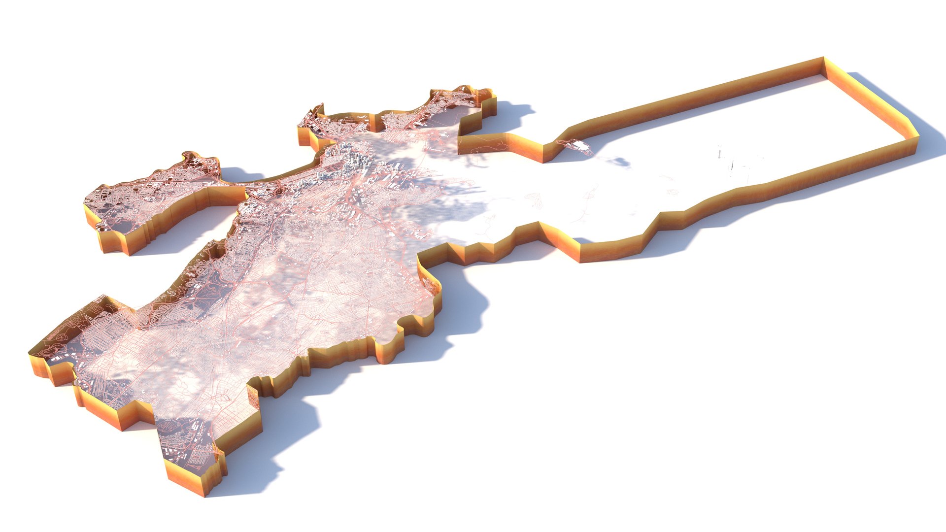 Boston Terrain City 3D Model - TurboSquid 2420384