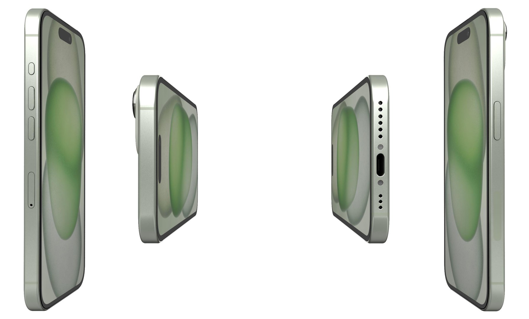 Apple IPhone 15 Green Model - TurboSquid 2130224