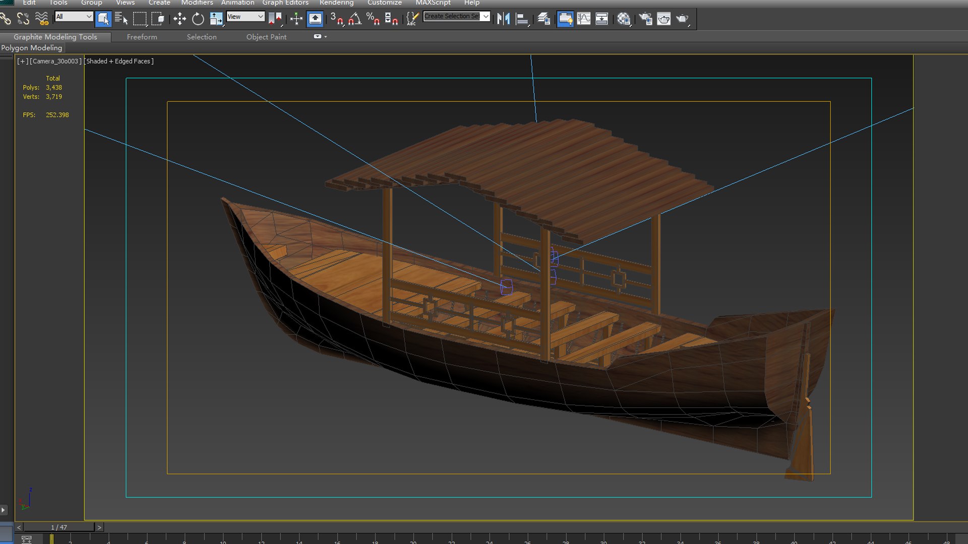 3D Wooden Boat Boat Cartoon Boat Raft Model - TurboSquid 2155575