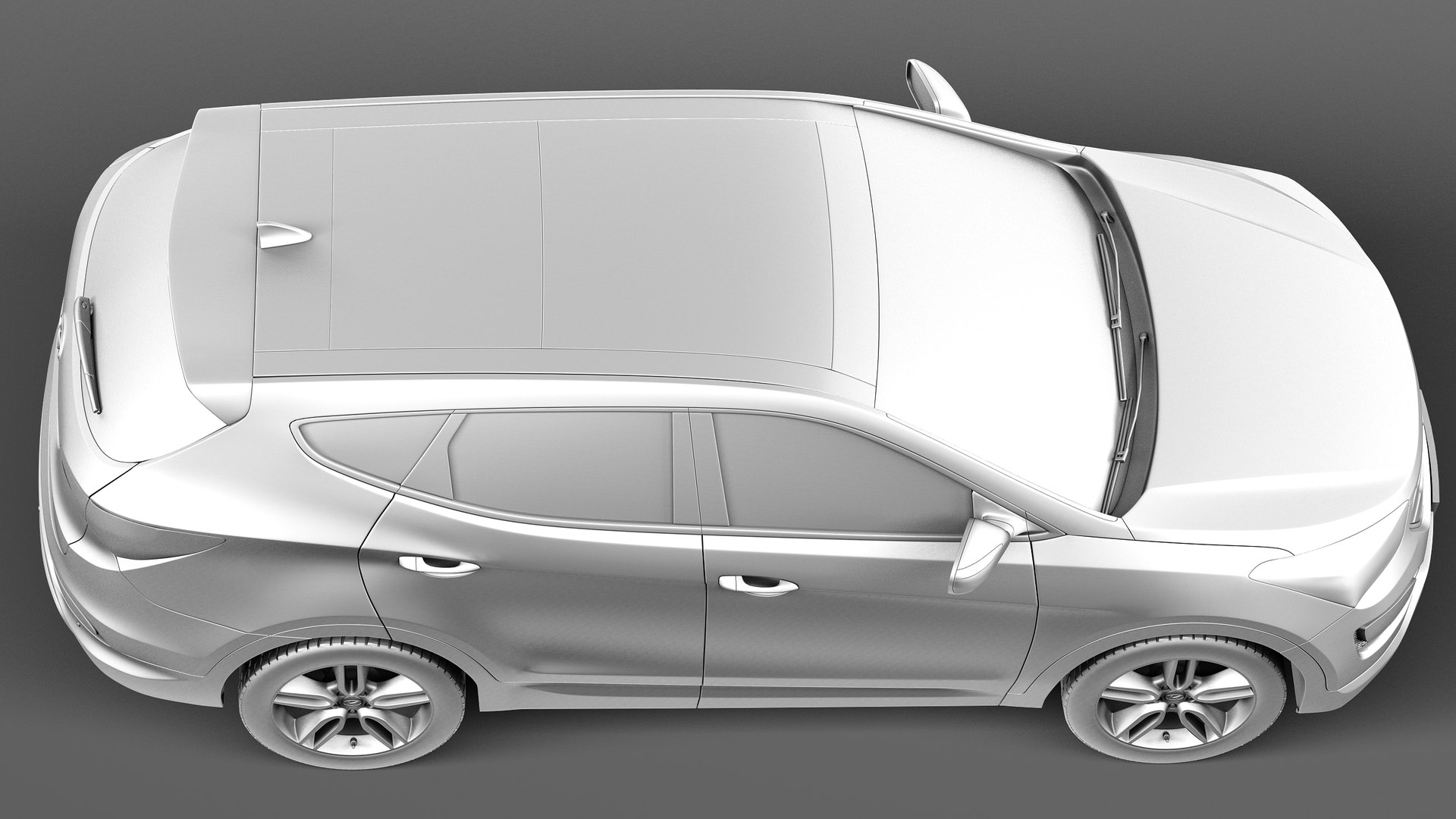 Hyundai Santa Fe 2013 3d Model