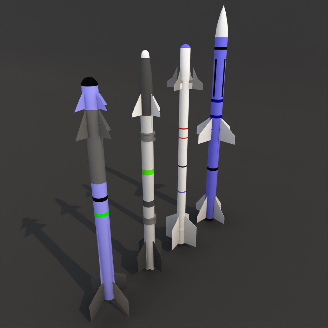 Premium Missile Pack 3d Model
