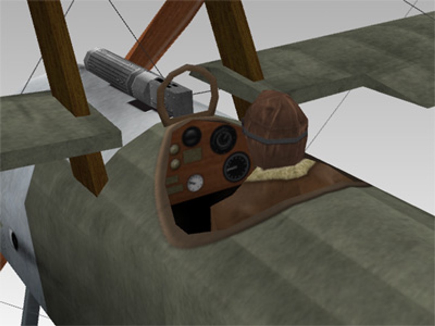 3ds World War Fighter Sopwith Triplane