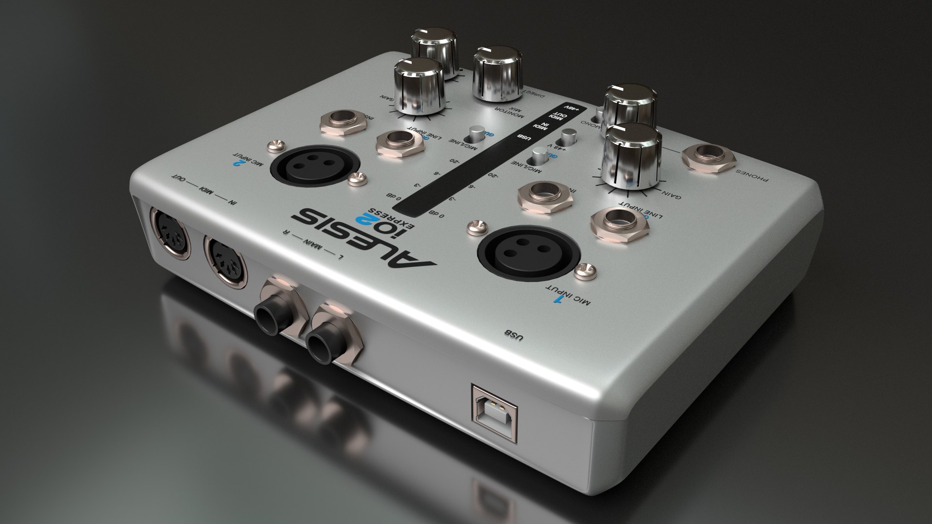 3D Alesis Io2 Express Studio Model - TurboSquid 1425490