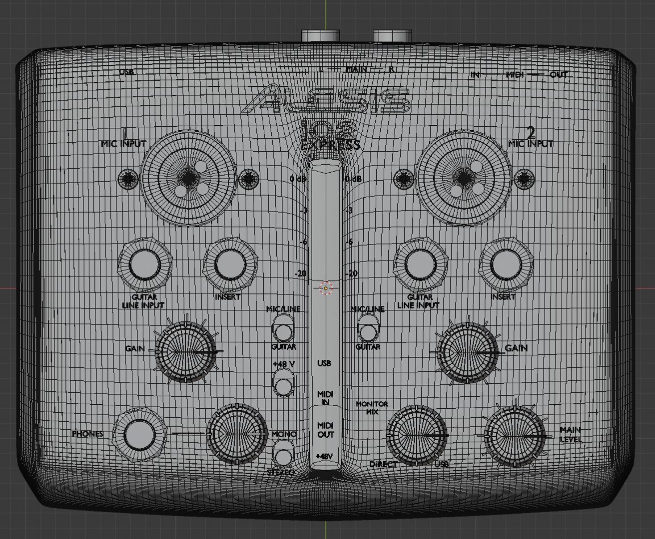 3D Alesis Io2 Express Studio Model - TurboSquid 1425490