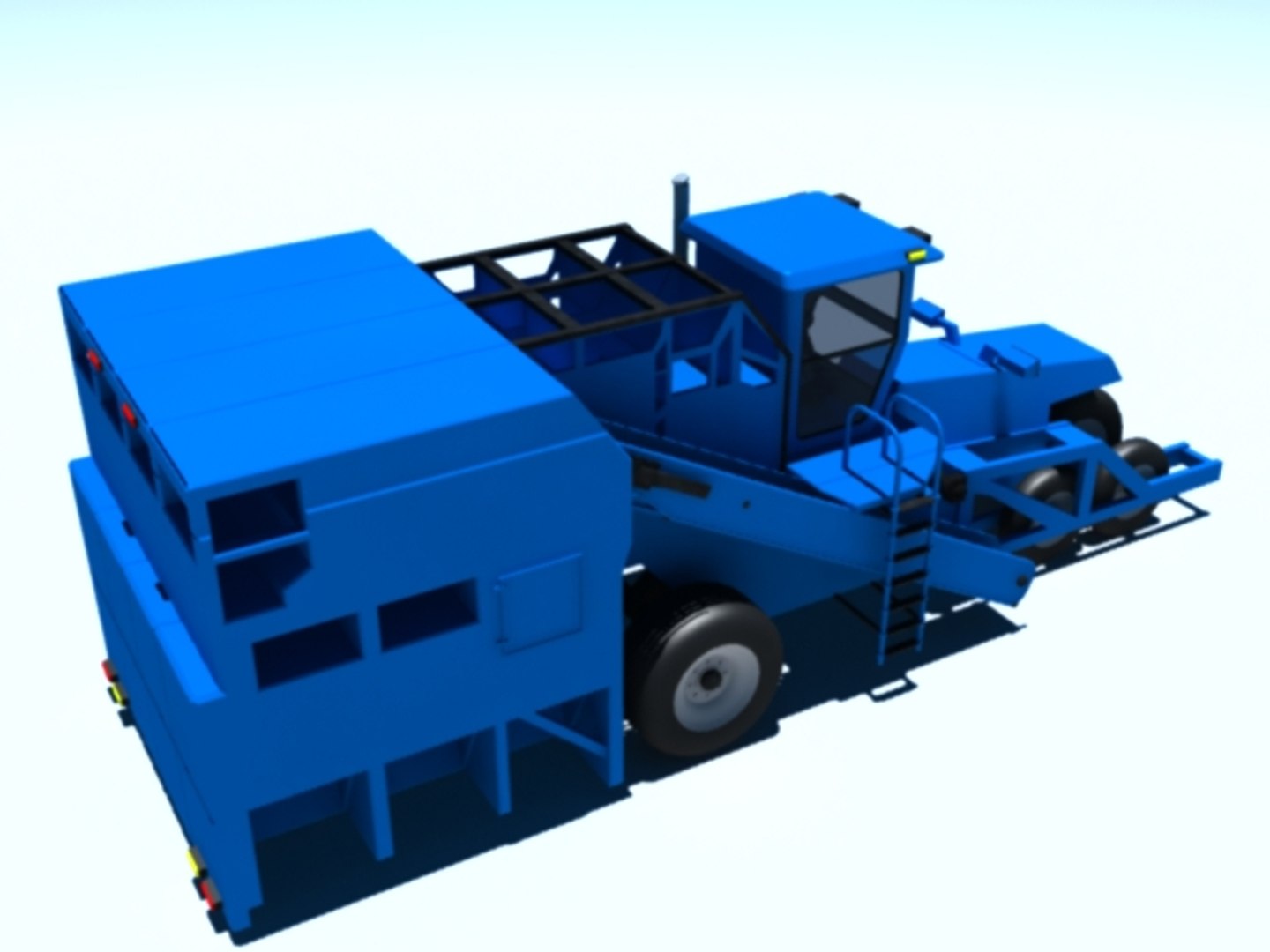 3d Harvester Combine Thresher Model
