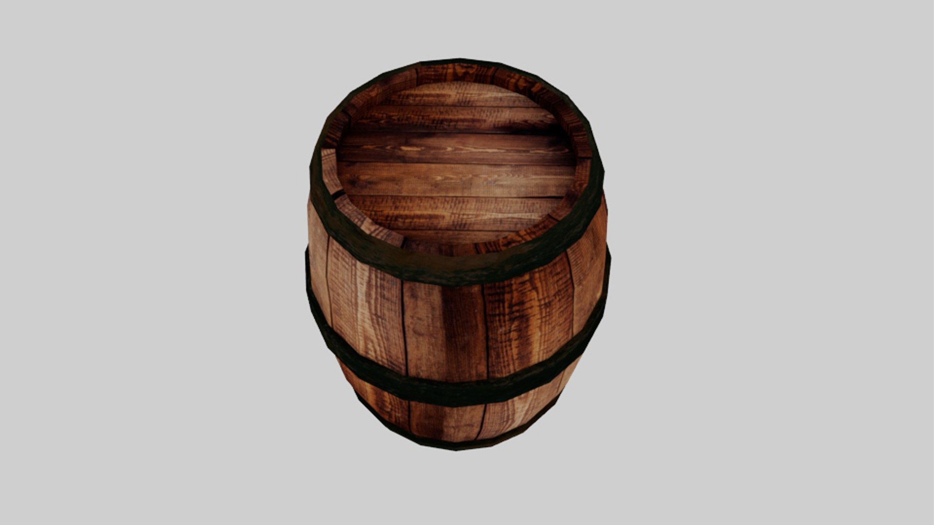 Free SIMPLE BARREL 3D Model - TurboSquid 2147861