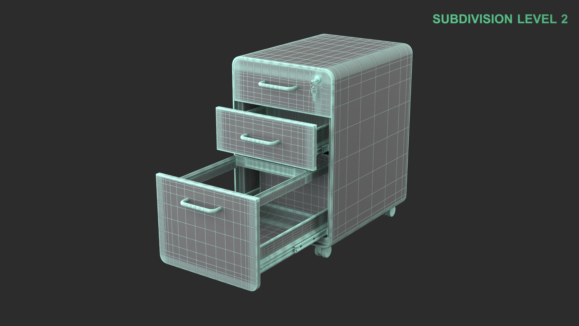 File Cabinet 3D Model - TurboSquid 2336549