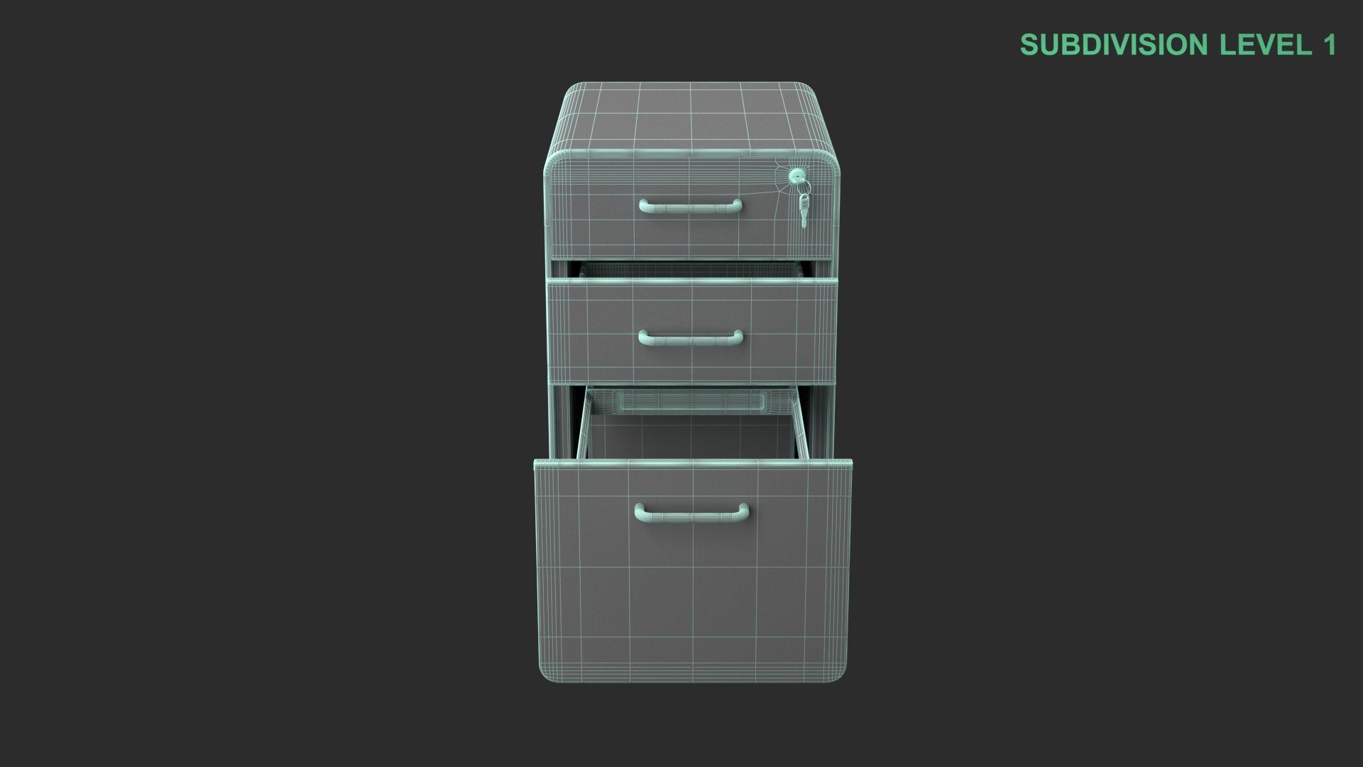 File Cabinet 3D Model - TurboSquid 2336549