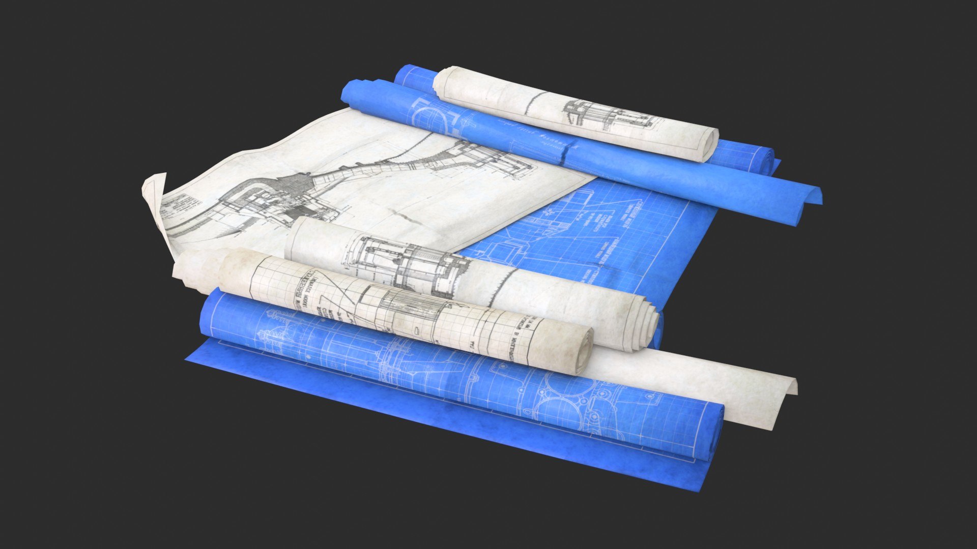 Technical Blueprints 3D model - TurboSquid 1982445