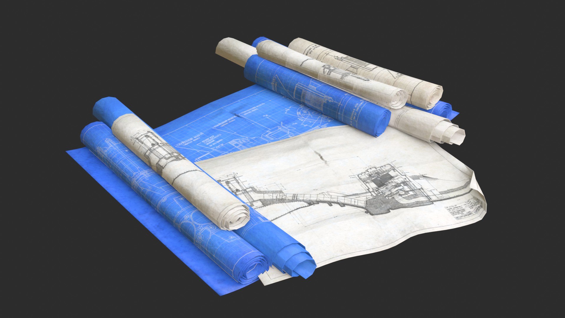 Technical Blueprints 3D model - TurboSquid 1982445