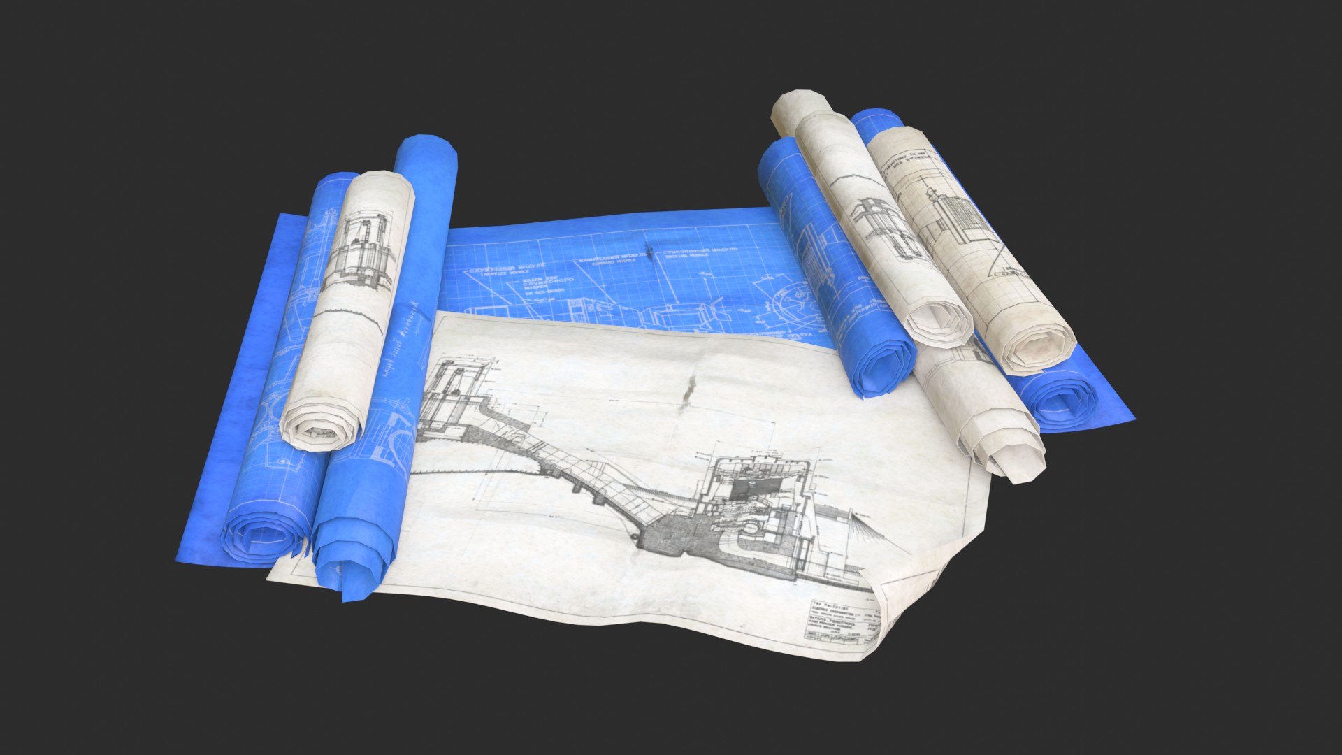 Technical Blueprints 3D model - TurboSquid 1982445