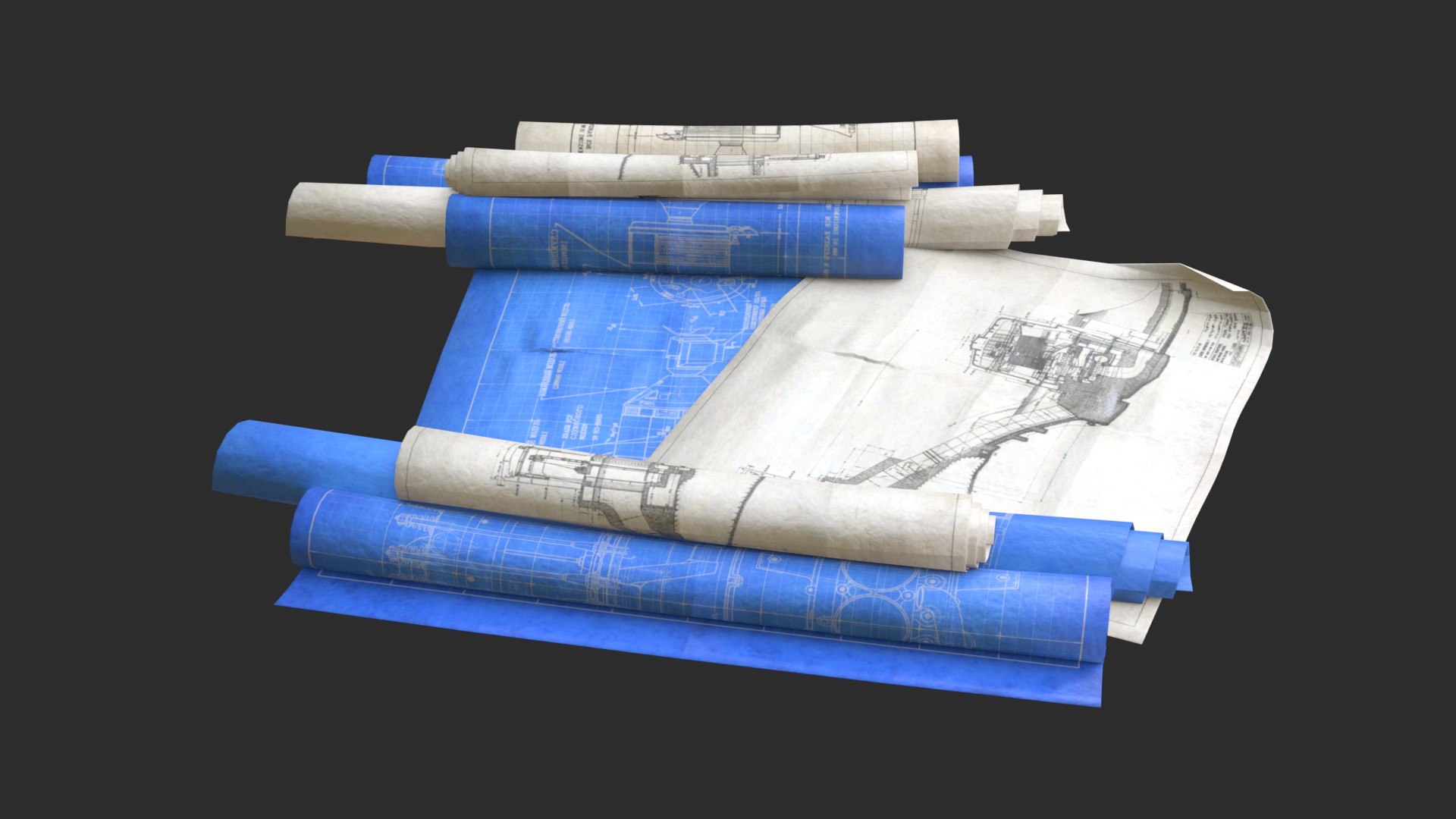 Technical Blueprints 3D model - TurboSquid 1982445