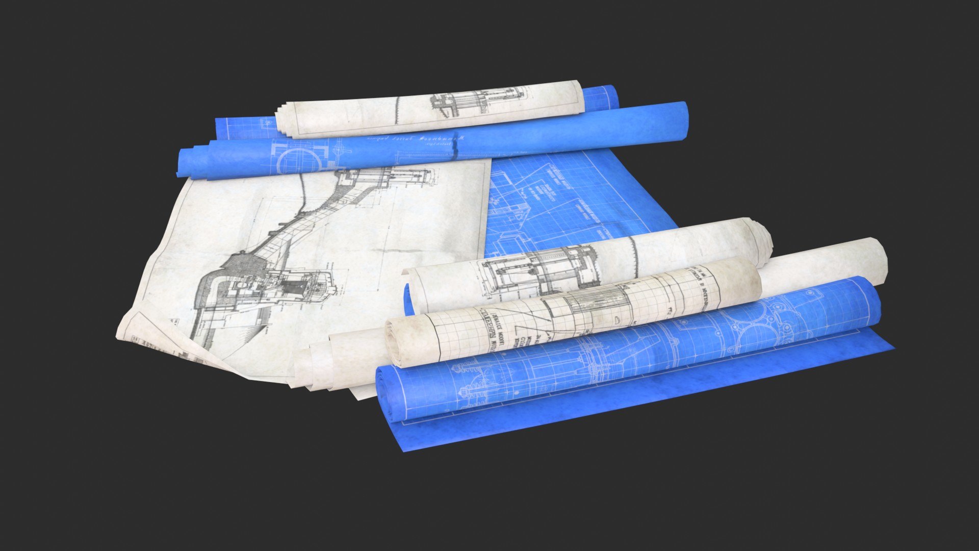 Technical Blueprints 3D model - TurboSquid 1982445