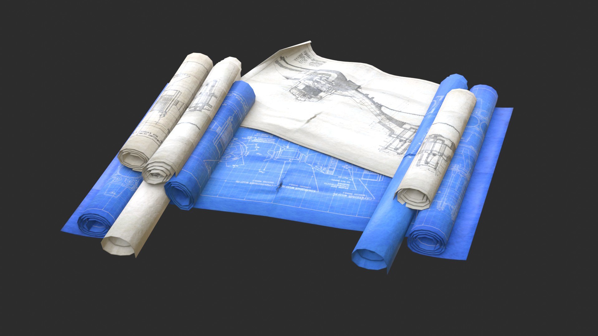 Technical Blueprints 3D model - TurboSquid 1982445