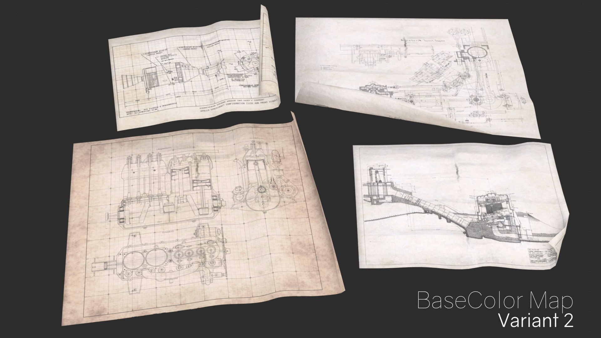 Technical Blueprints 3D model - TurboSquid 1982445