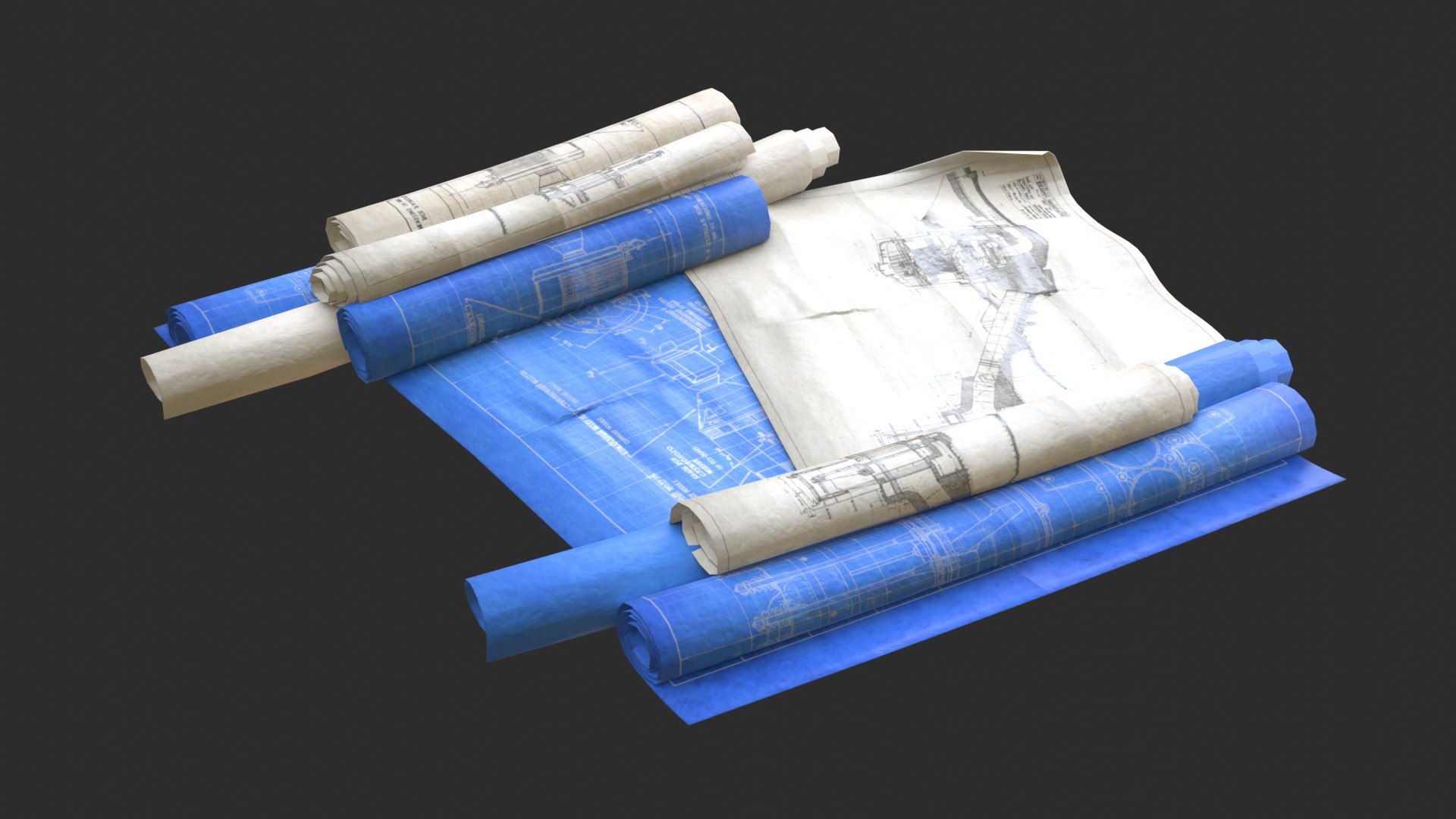 Technical Blueprints 3D model - TurboSquid 1982445