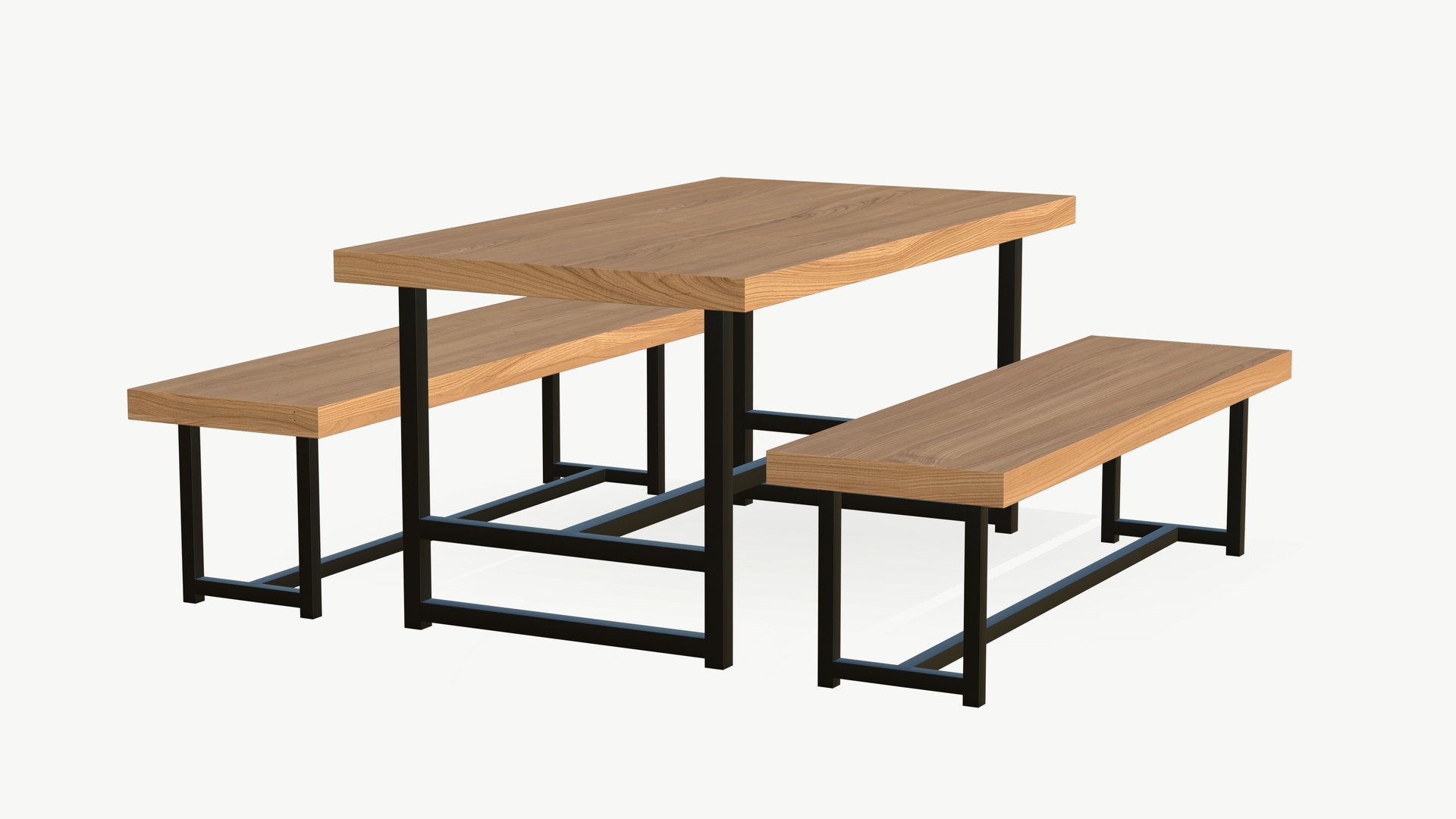 Wooden Dining Table Chair Model - TurboSquid 1998810