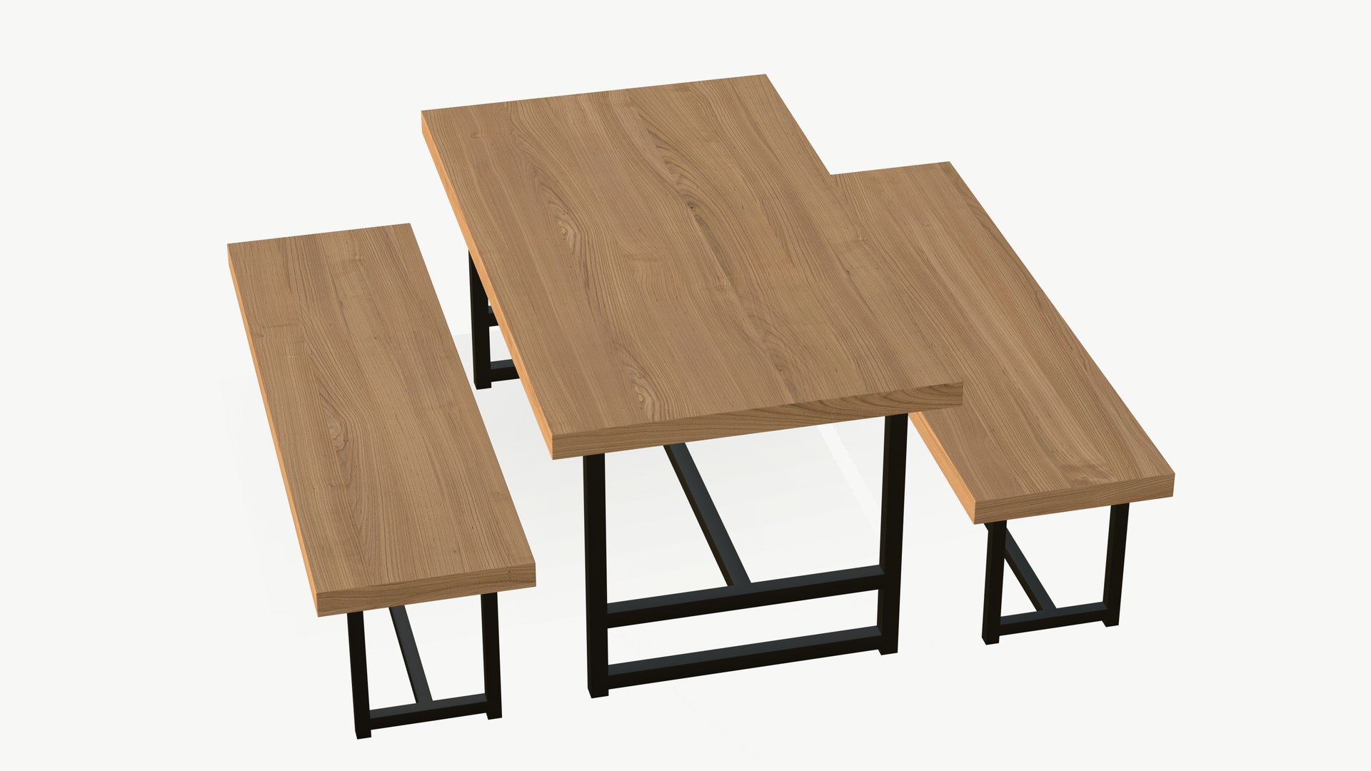 Wooden Dining Table Chair Model - TurboSquid 1998810