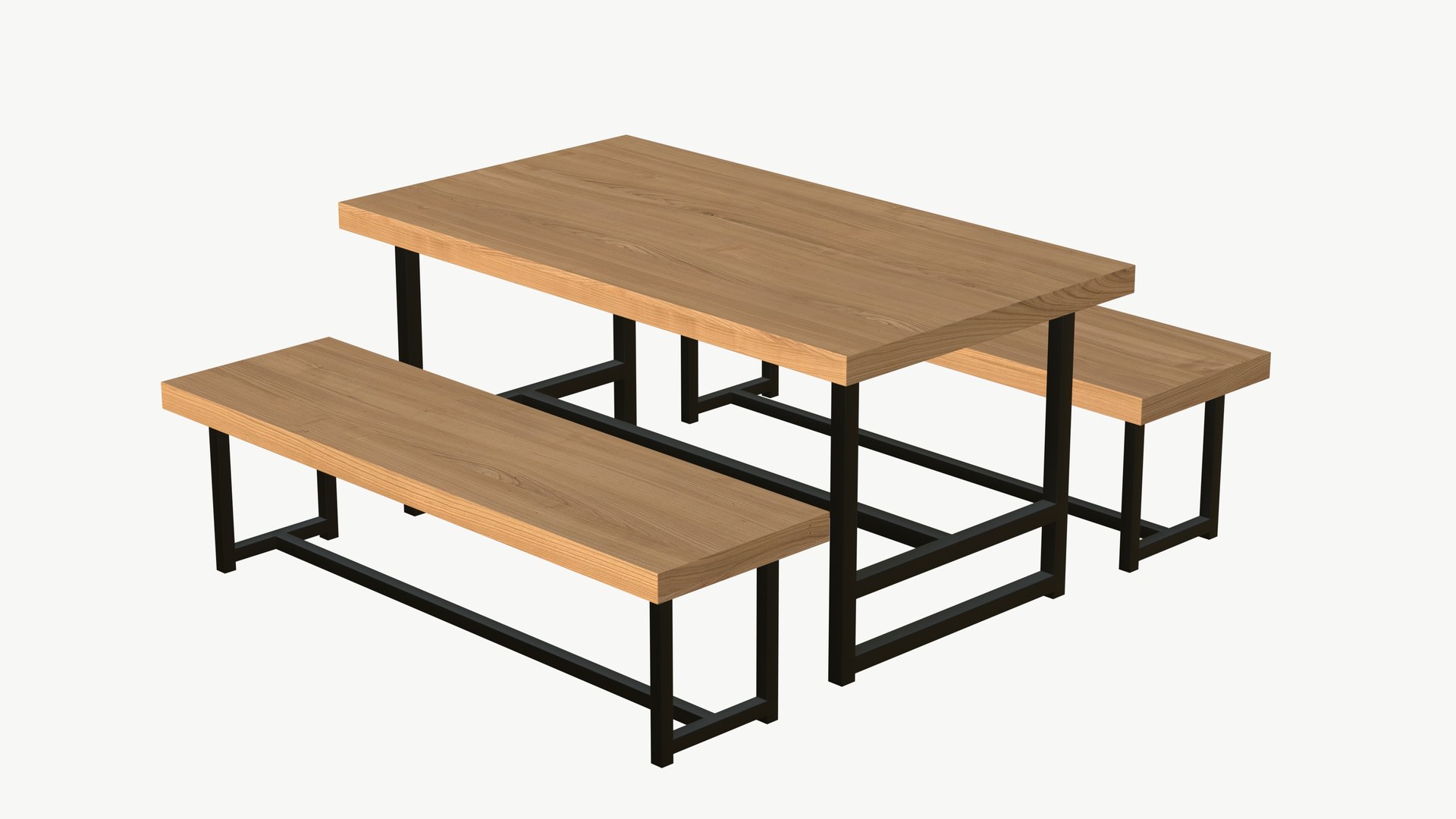 Wooden Dining Table Chair Model - TurboSquid 1998810