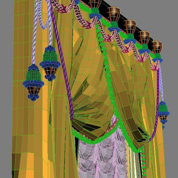 curtain elegant 3d 3ds