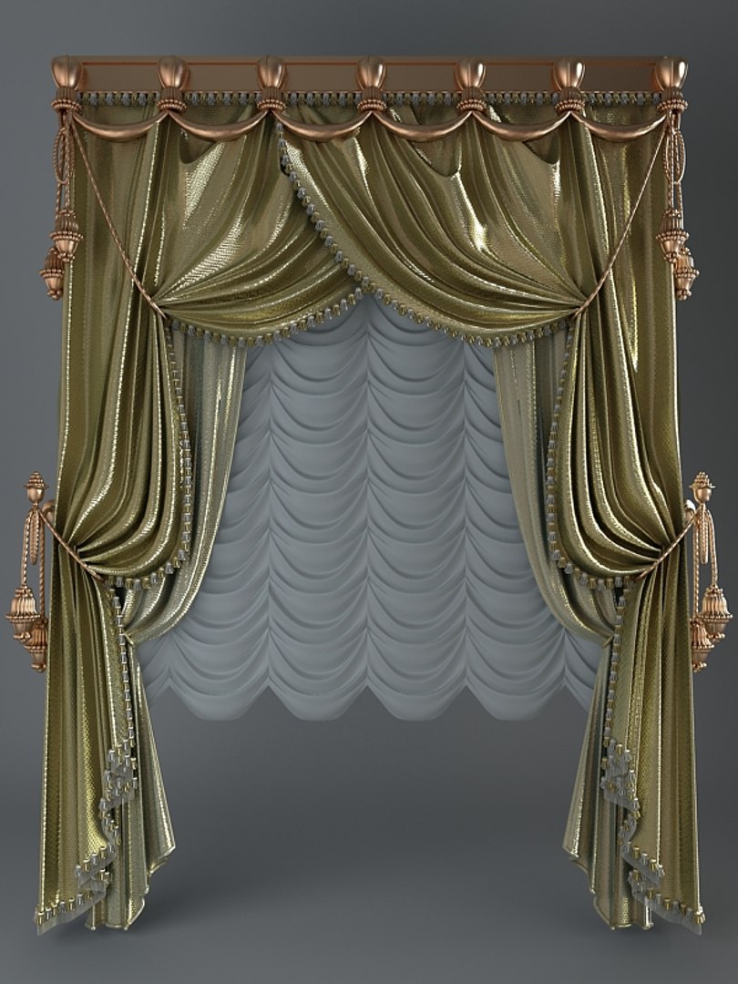 Curtain Elegant 3d 3ds