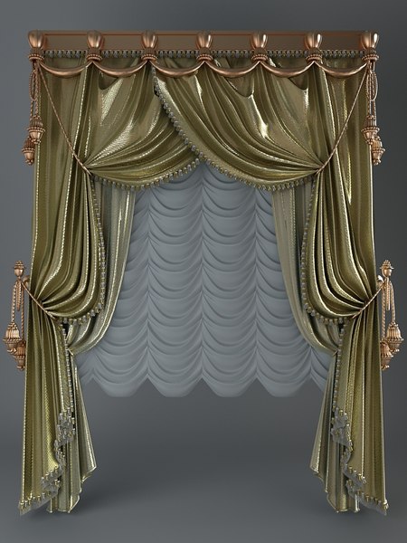 curtain elegant 3d 3ds