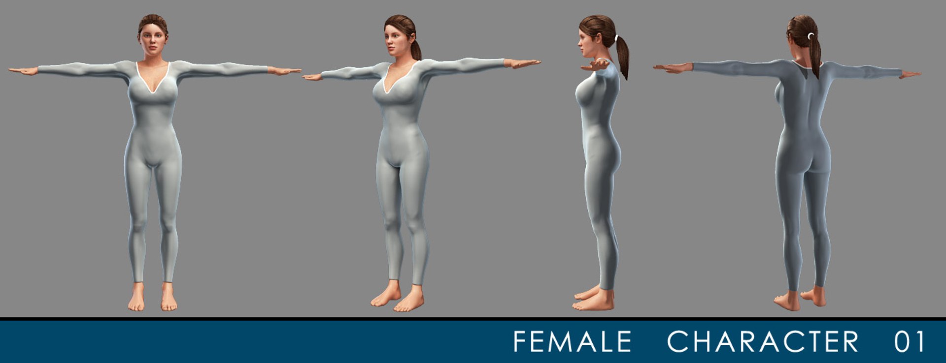 Female Body 3d Model