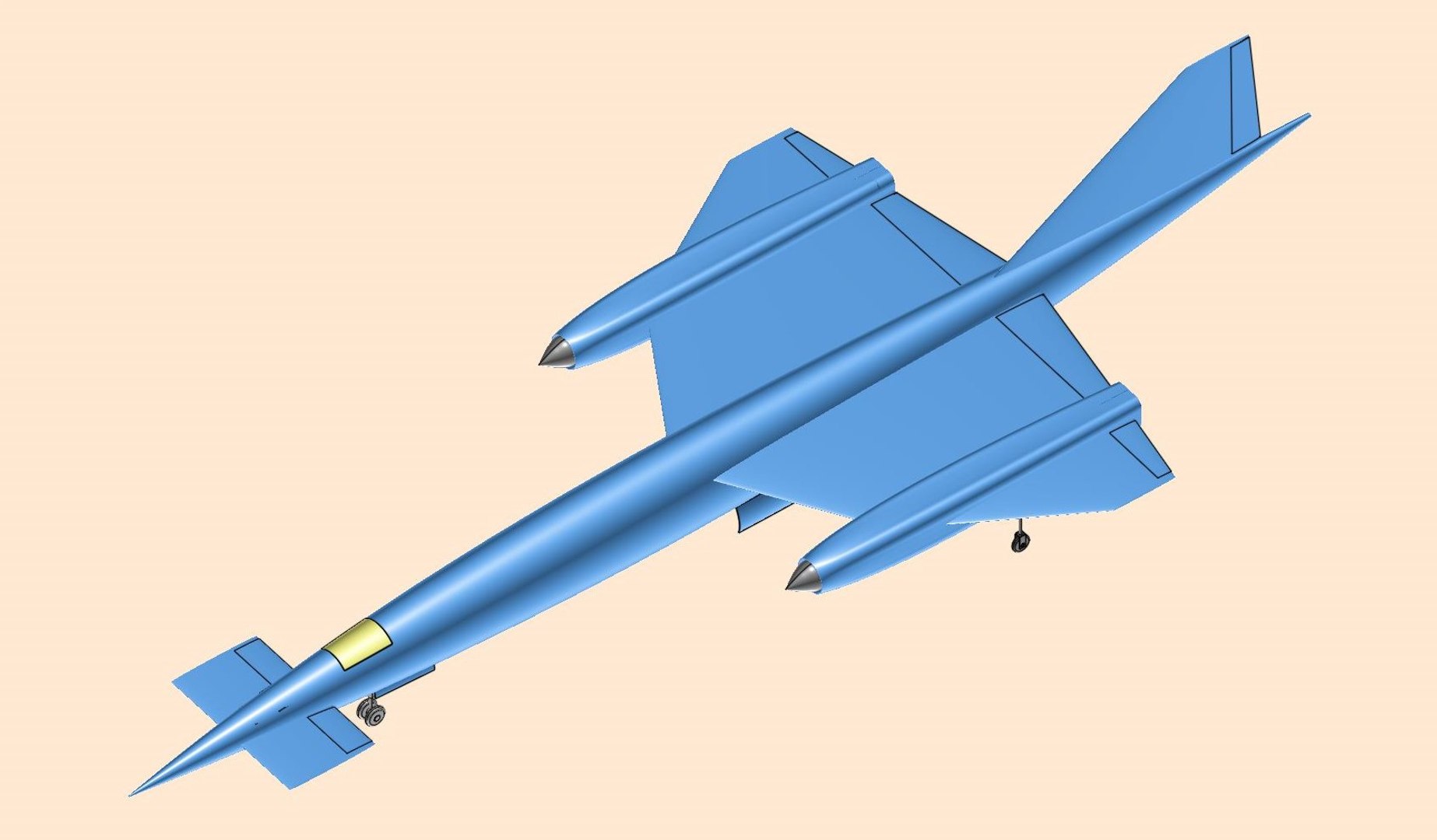 Free avro 730 mach 3 3D model - TurboSquid 1474710