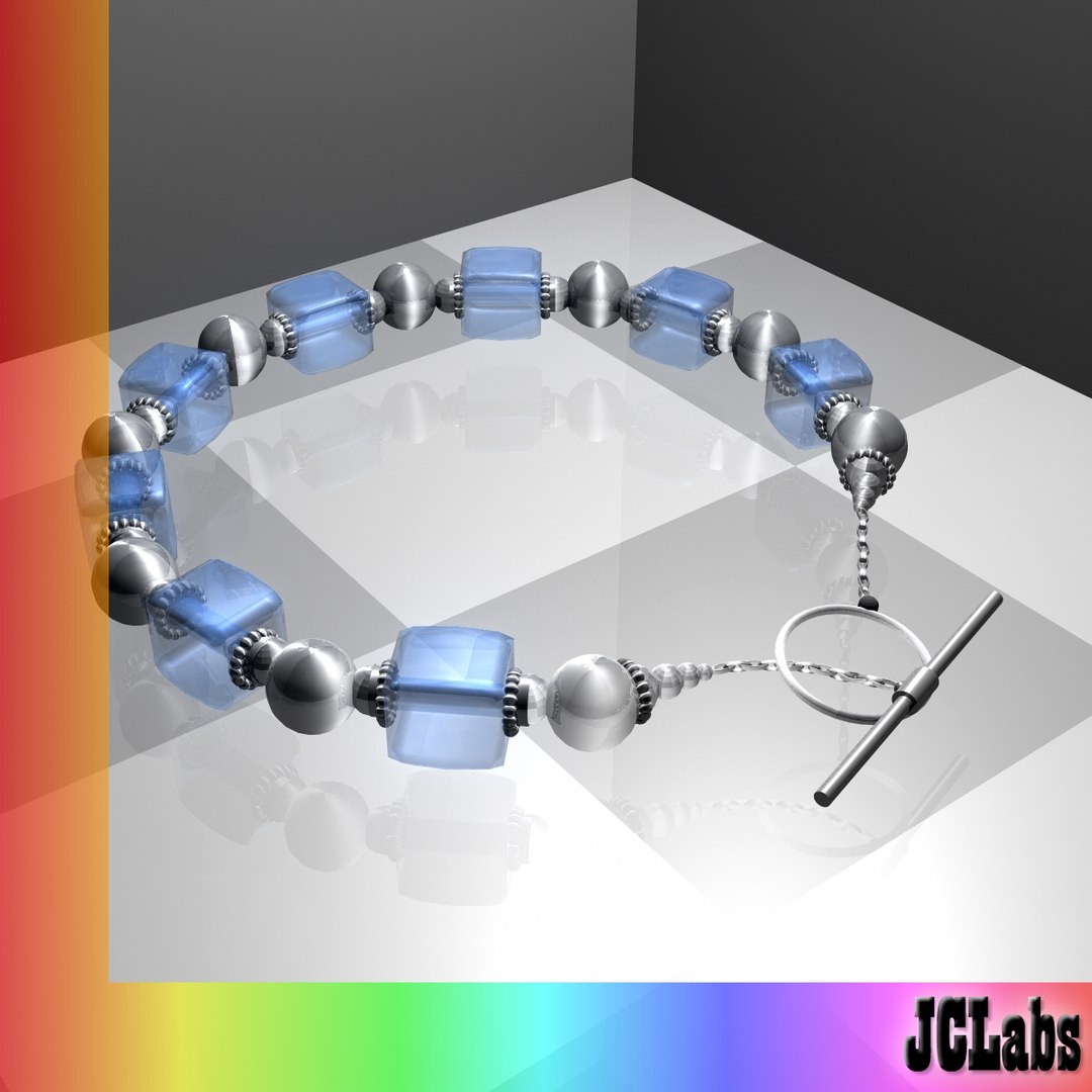 3d 3ds Jewelry Bling Bracelet