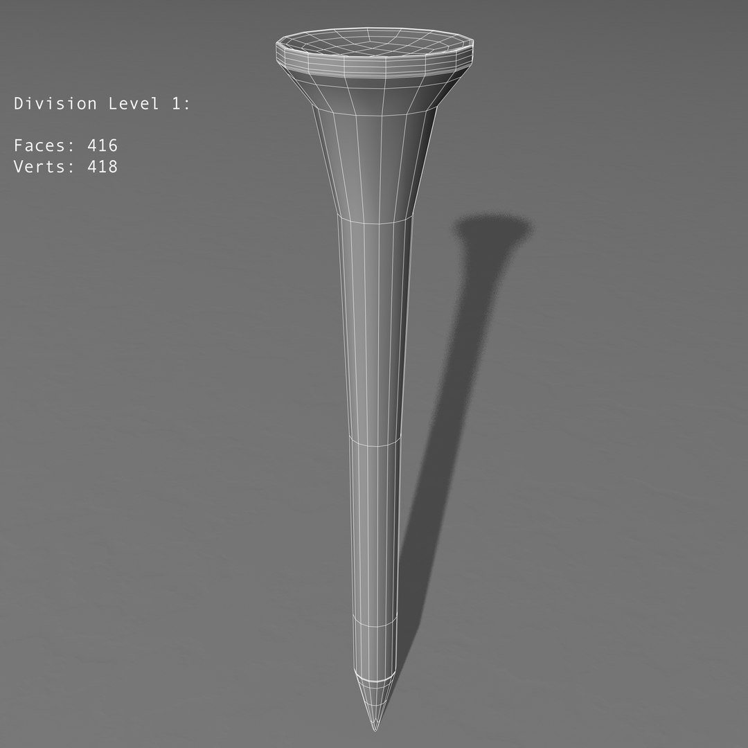 Golf Ball Tee 3d Model