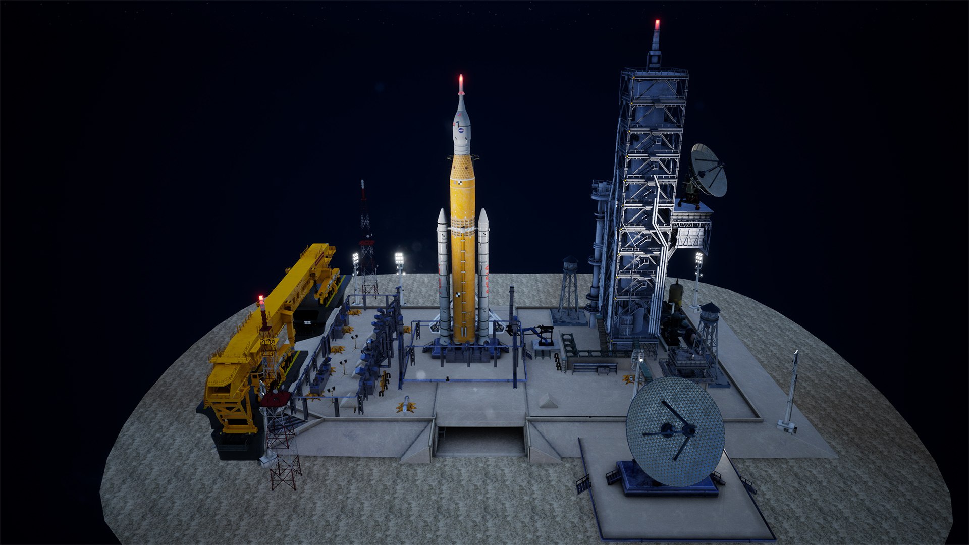 Artemis Rocket Launch Modular Pack 3D Model - TurboSquid 1984052